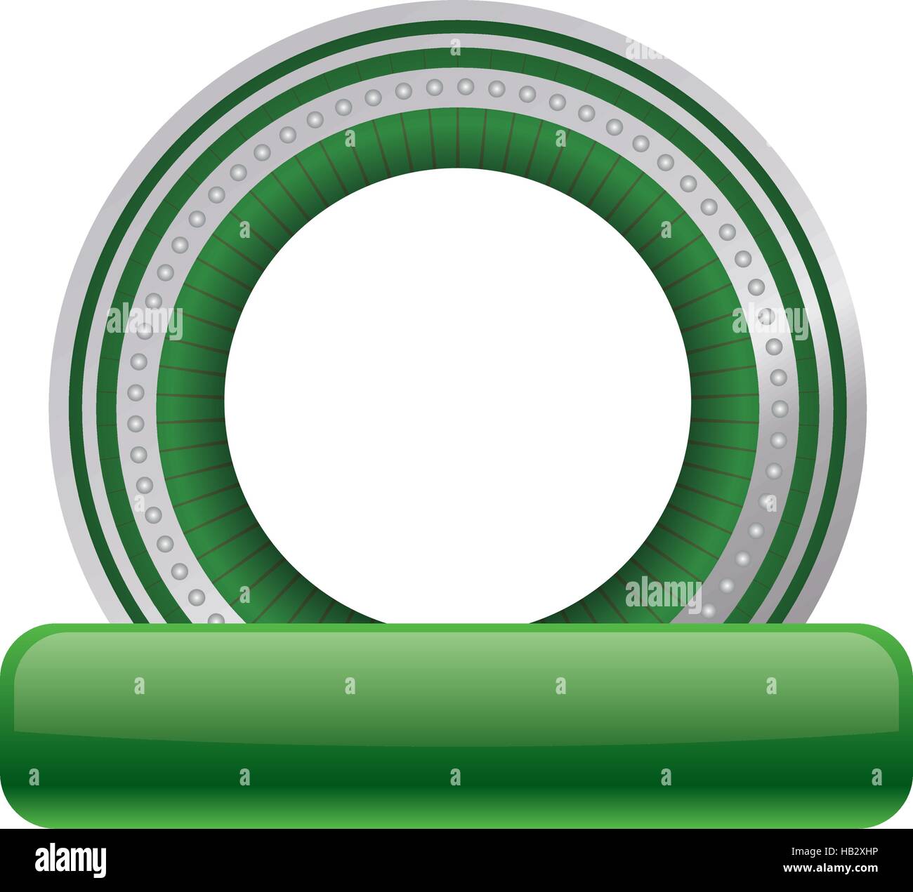 green seal stamp icon over white background. colorful design. vector ...