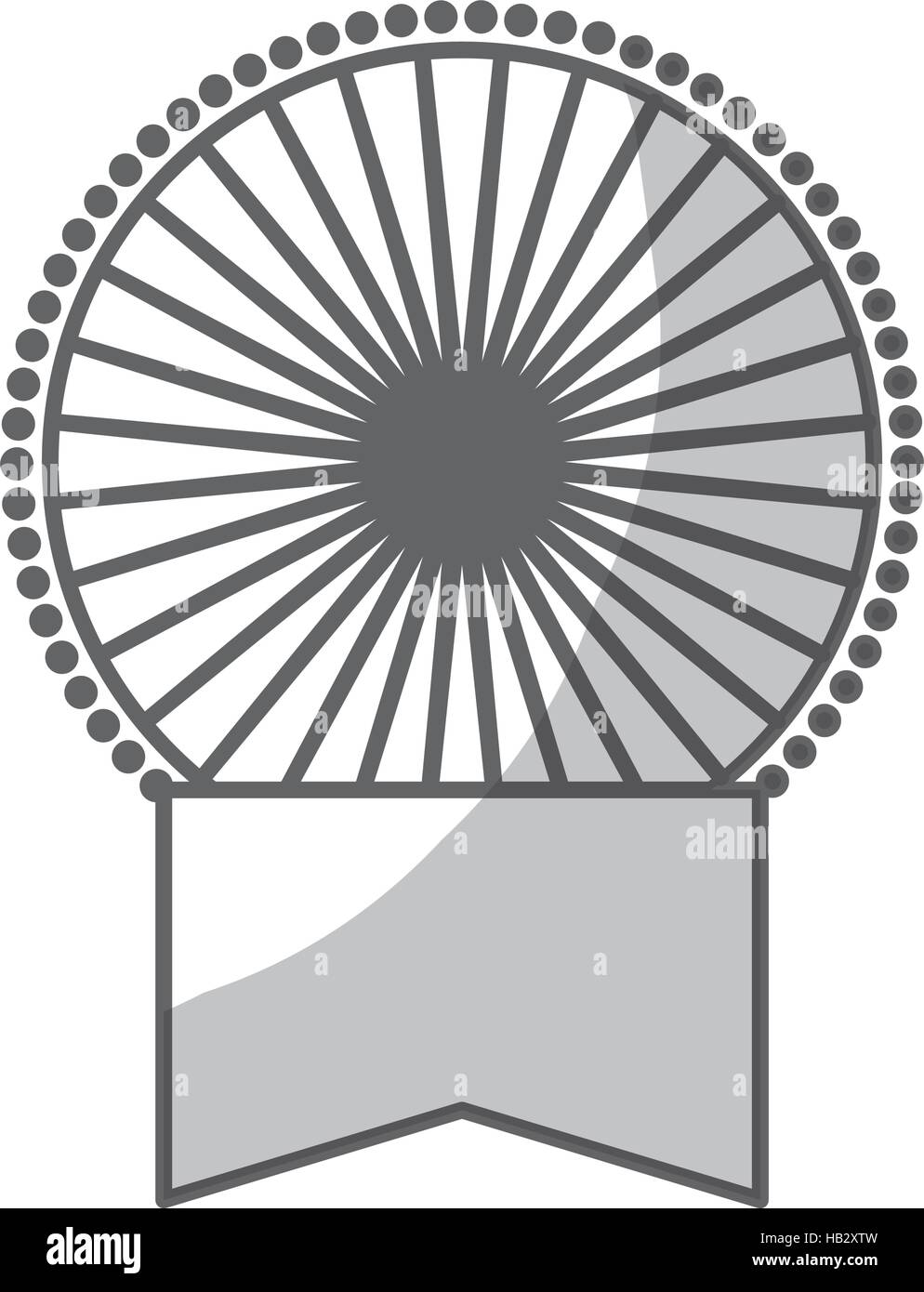 medal with label icon over white background. vector illustration Stock ...