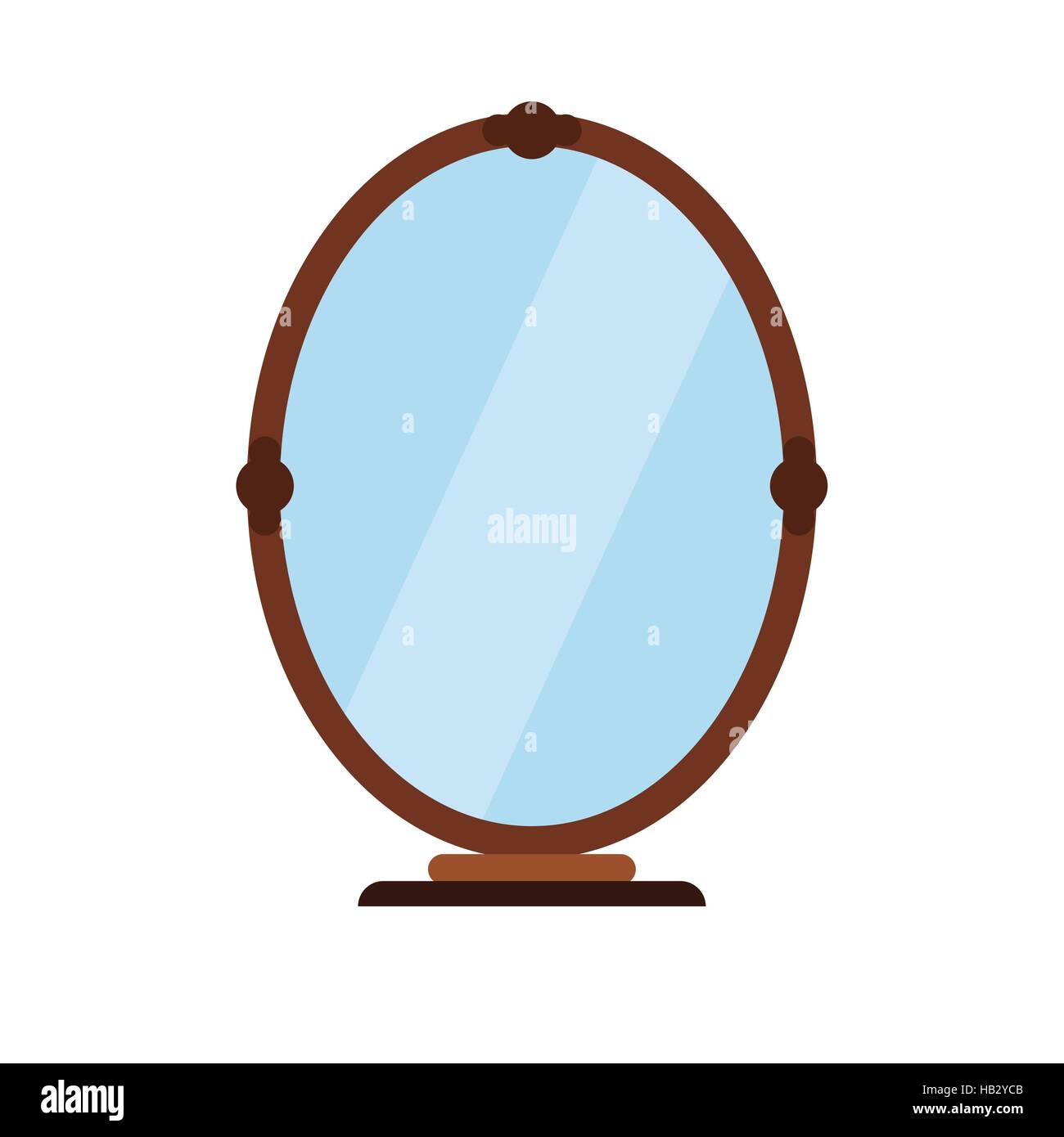 Mirror flat icon Stock Vector Image & Art - Alamy