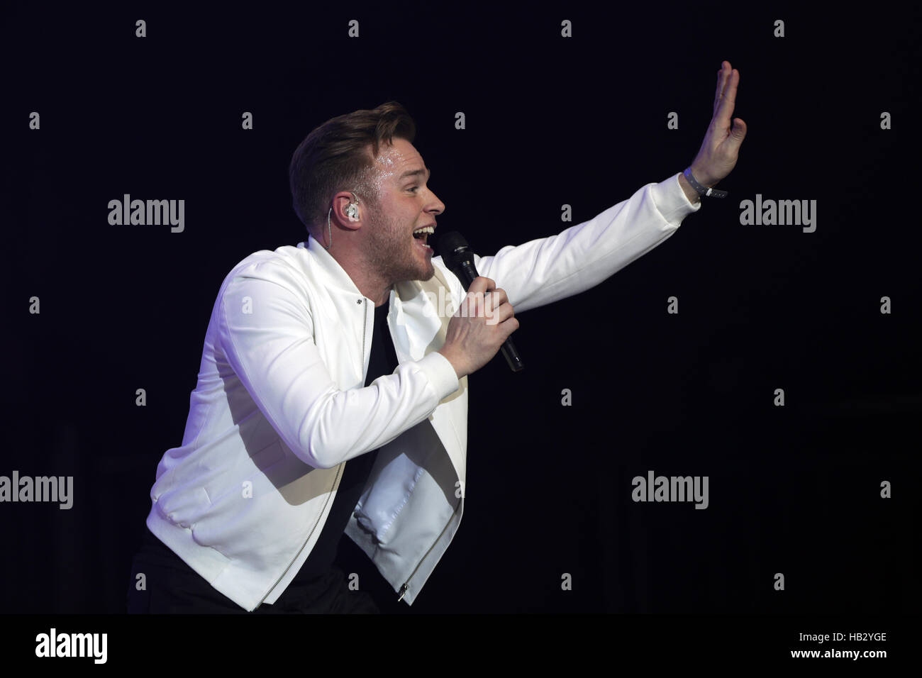 Olly Murs performs on stage on stage at Capital's Jingle Bell Ball with ...