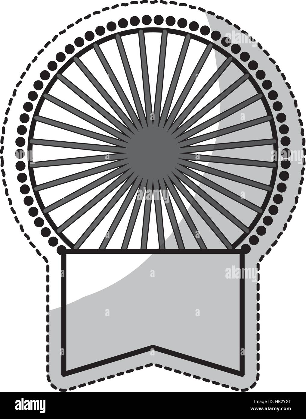 medal with label icon over white background. vector illustration Stock ...