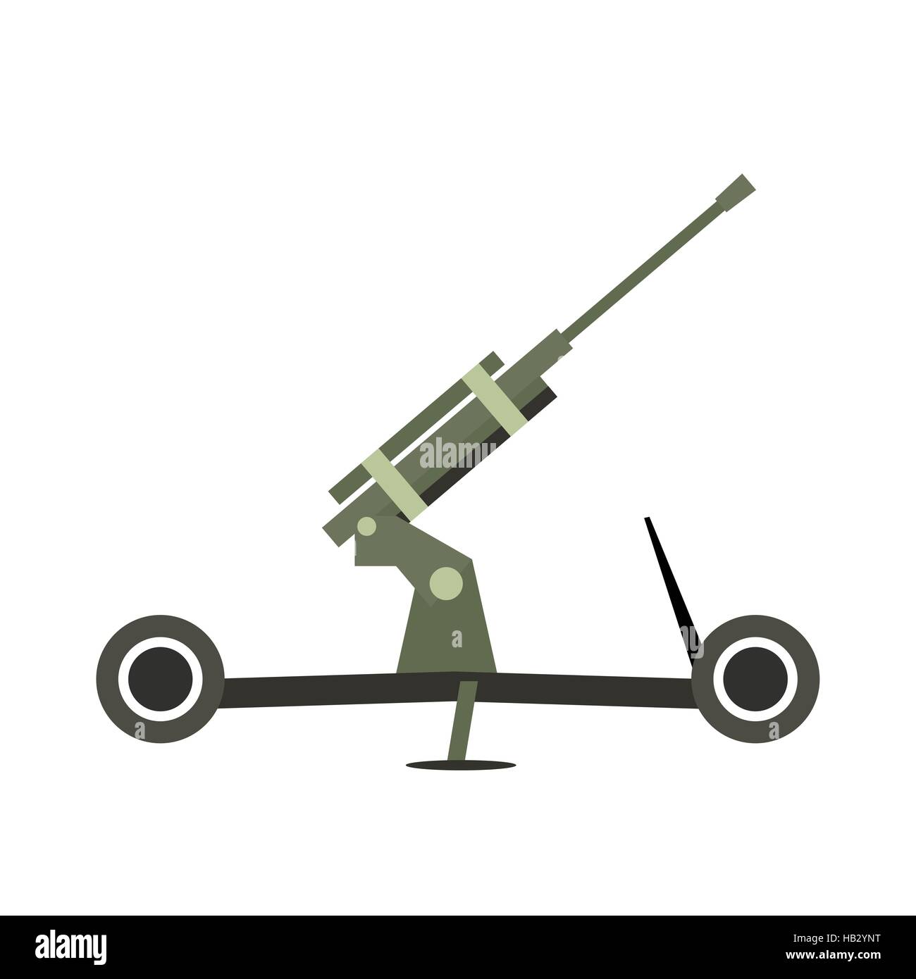 Howitzer artillery flat icon Stock Vector Image & Art - Alamy