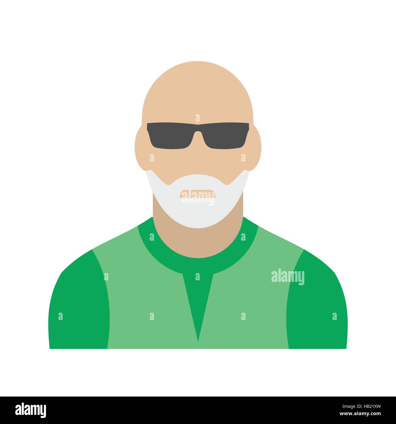 Man with gray beard avatar icon Stock Vector Image & Art - Alamy
