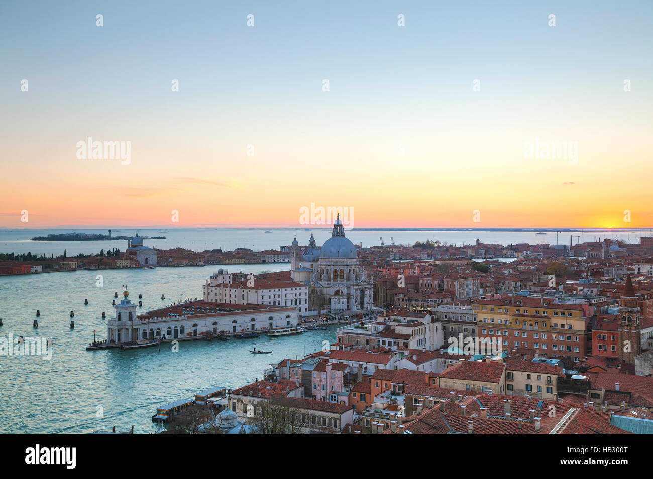 Venice sunset aerial view hi-res stock photography and images - Alamy