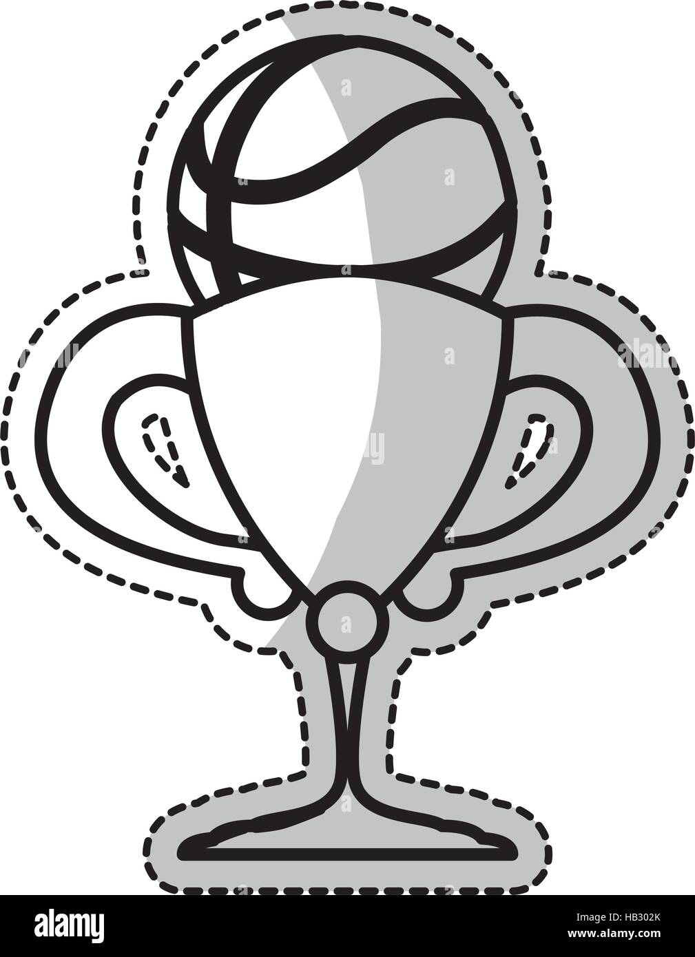 basketball trophy cup icon image vector illustration design Stock ...