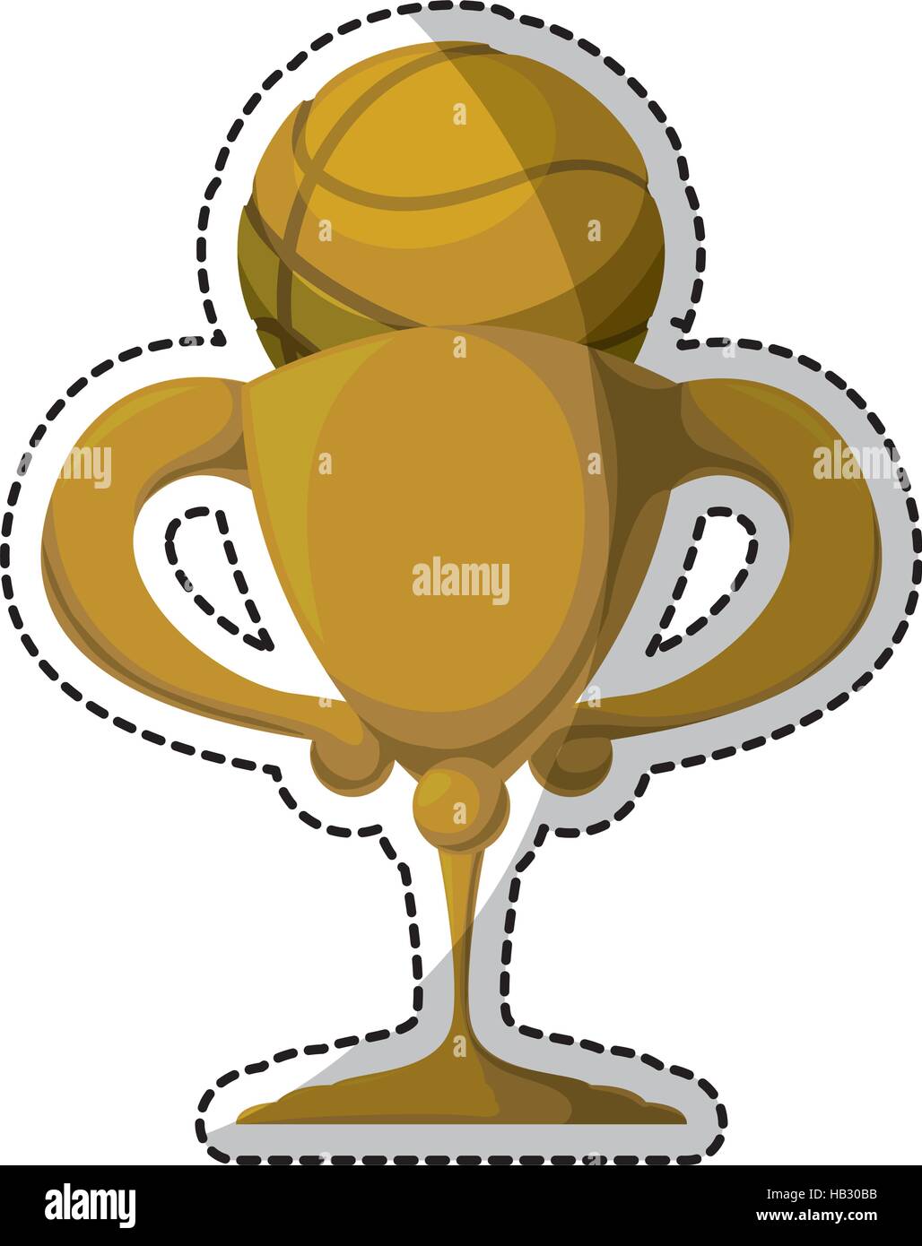 Basketball Trophy Cartoon