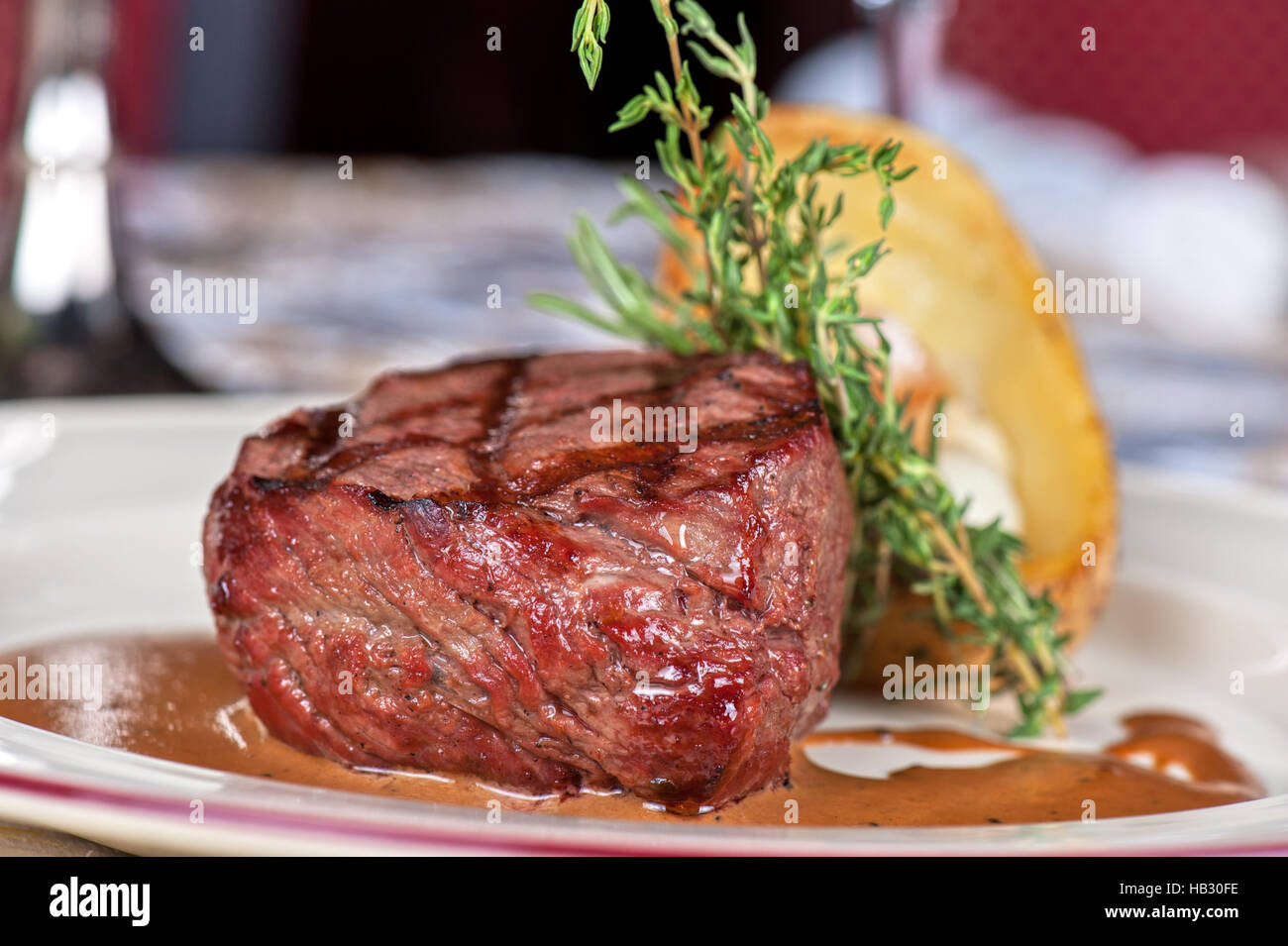 grilled beef steak Stock Photo - Alamy