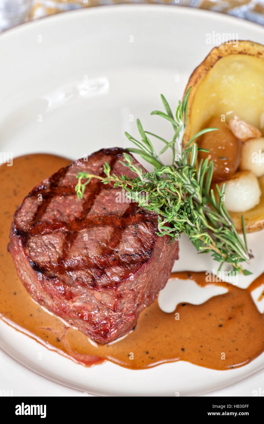 grilled beef steak Stock Photo - Alamy