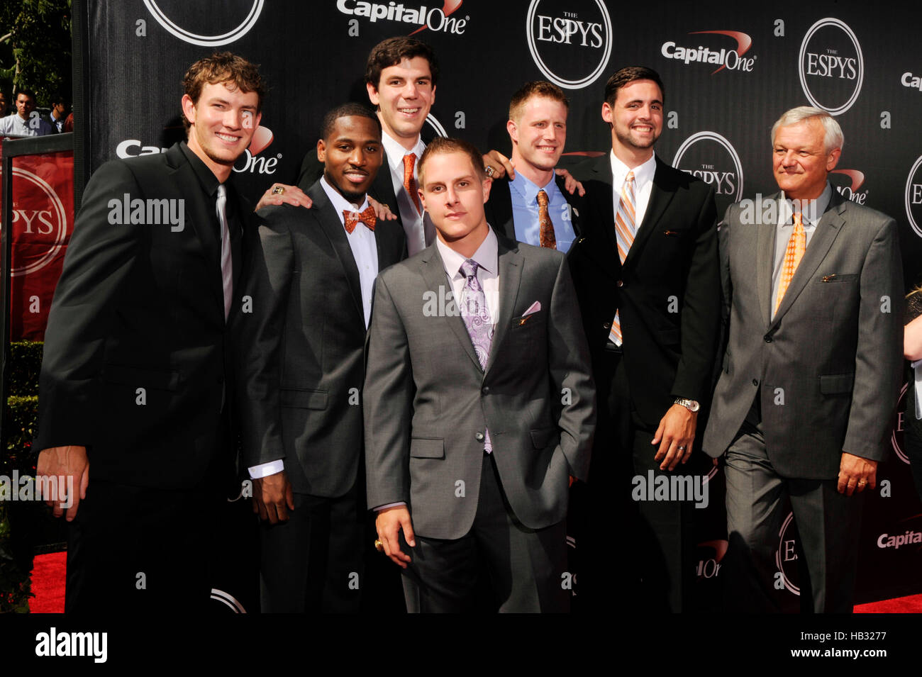 Mercer Bears men's basketball arrives at the 2014 ESPY Awards at Nokia ...