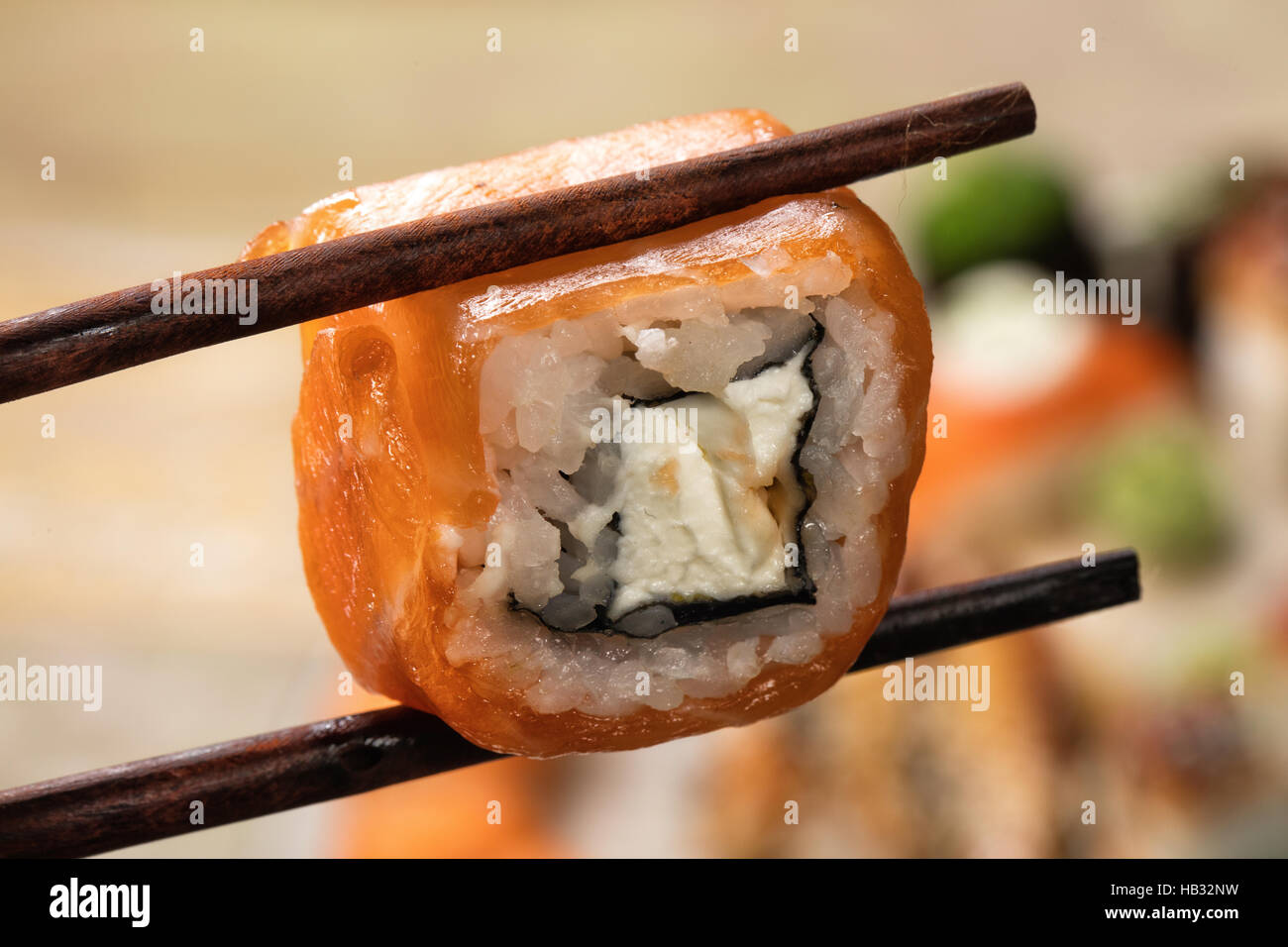 Japanese Sushi On A Table Stock Photo - Alamy