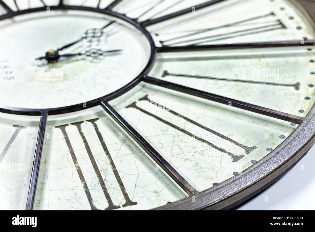 Big Old Clock Stock Photo - Alamy