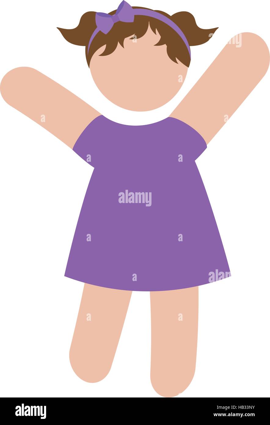 happy girl icon over white background. pictogram colorful design ...