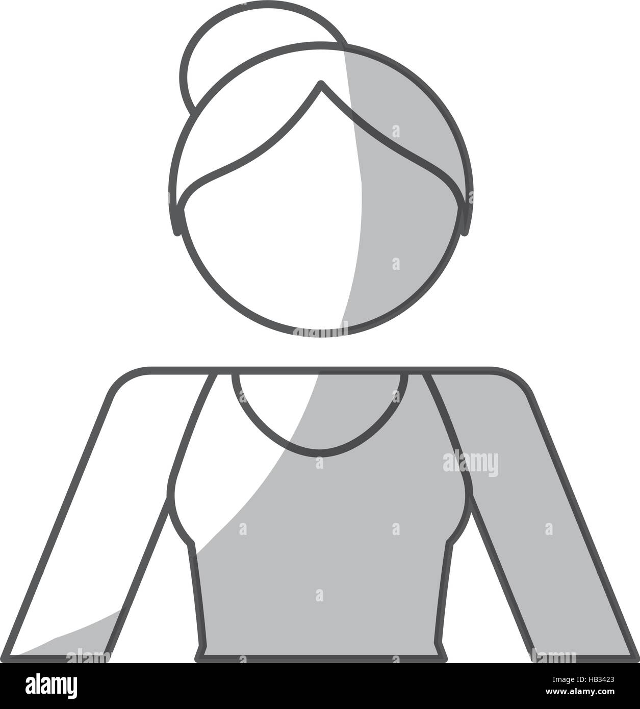 woman icon over white background. pictogram design. vector illustration ...