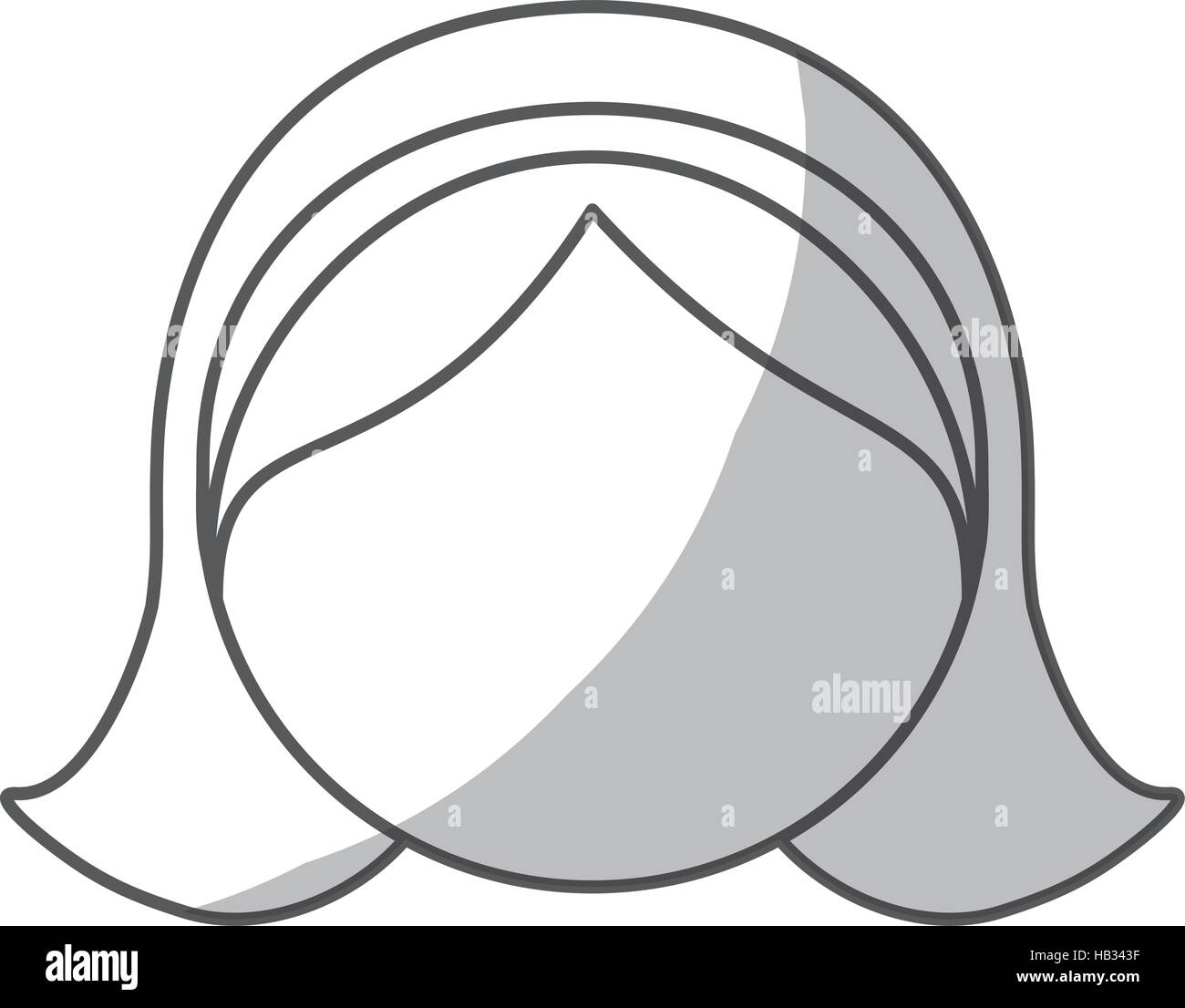 cute girl face icon over white background. pictogram design. vector ...