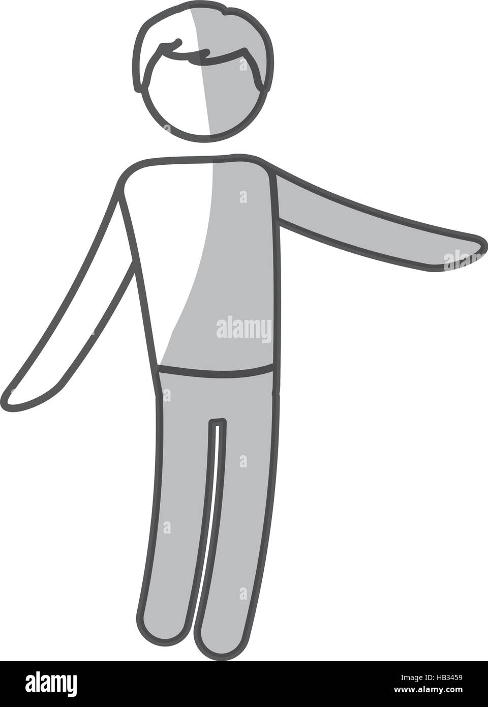 man icon over white background. pictogram design. vector illustration ...