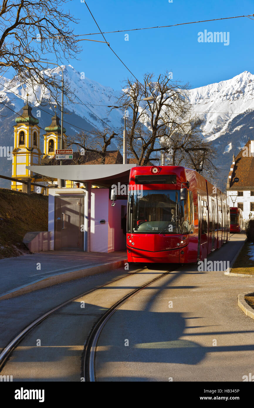 Tram in Innsbruck Austria Stock Photo - Alamy