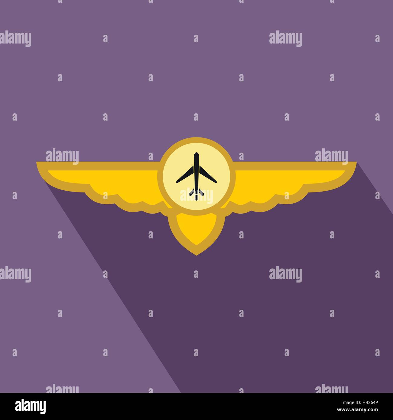 Airline wings badge Stock Vector Images - Alamy