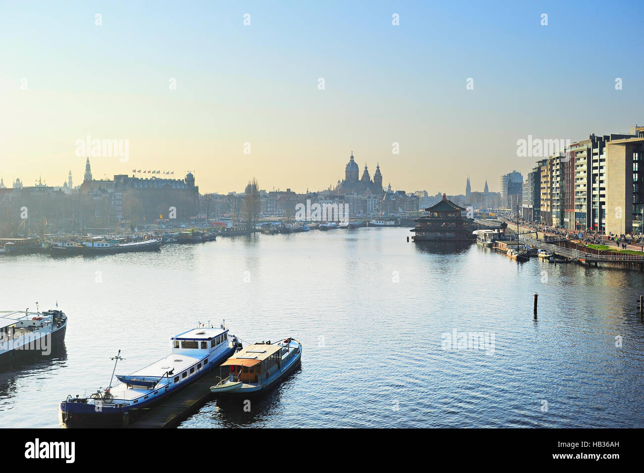Amsterdam cityscape, Holland Stock Photo - Alamy