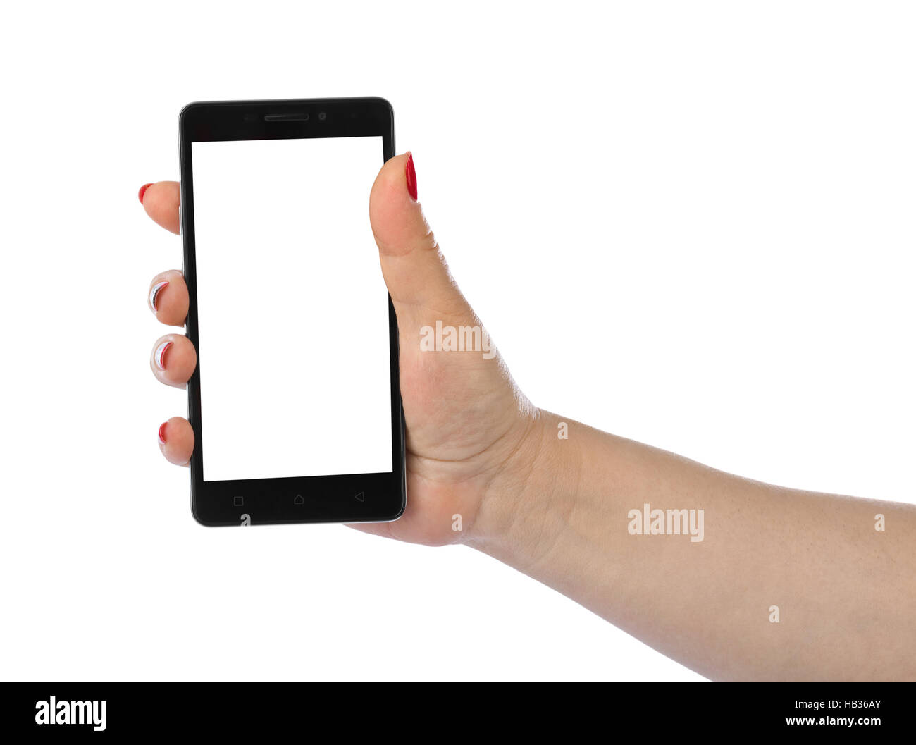 Hand with smartphone Stock Photo - Alamy