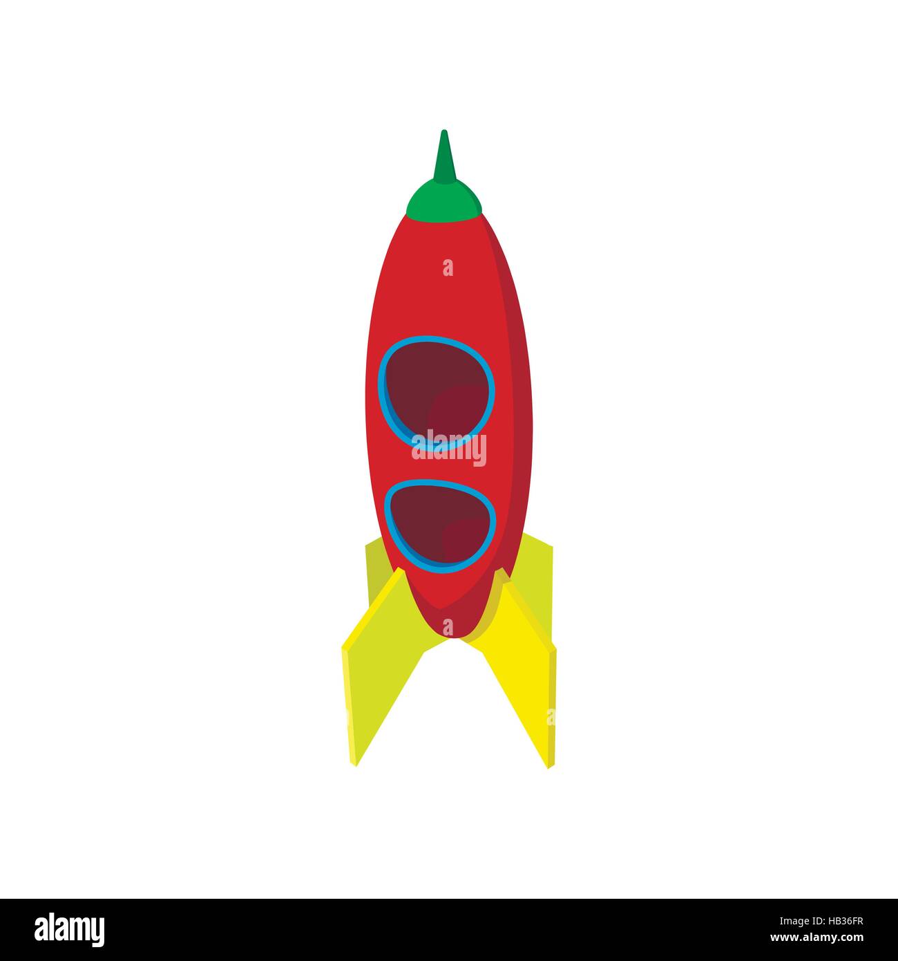 Red rocket on a playground Stock Vector Image & Art - Alamy