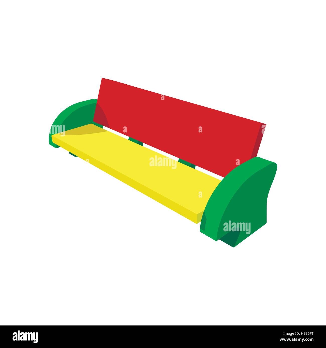 Multicolor bench cartoon icon Stock Vector Image & Art - Alamy