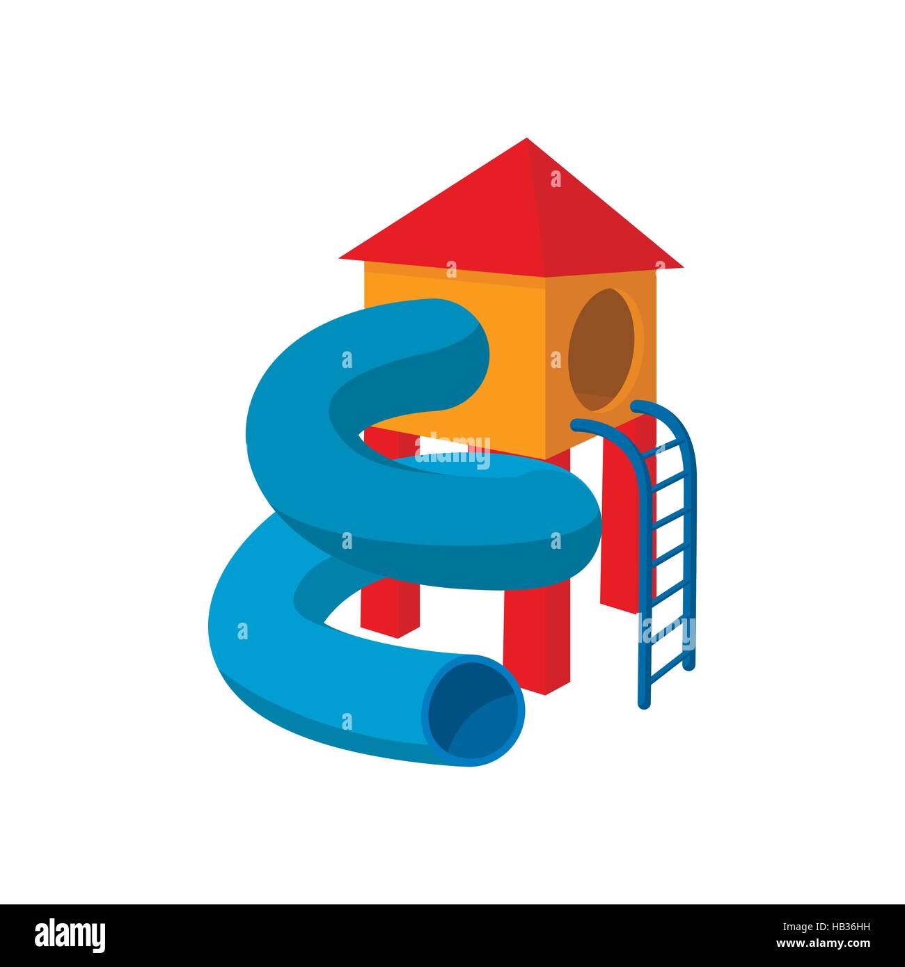 Children tube slide cartoon icon Stock Vector Image & Art - Alamy