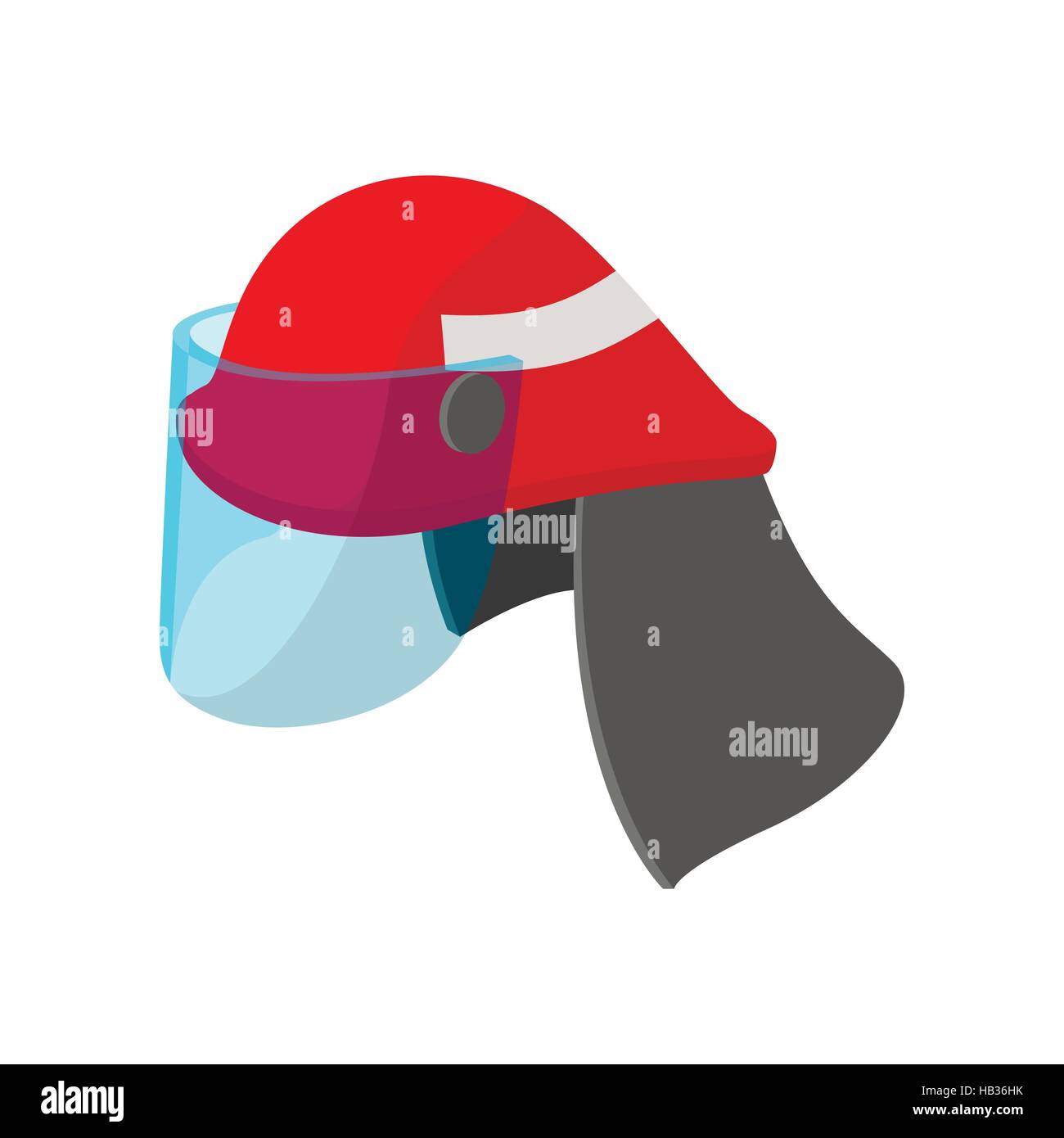 Firefighter illustration gas mask Cut Out Stock Images & Pictures - Alamy