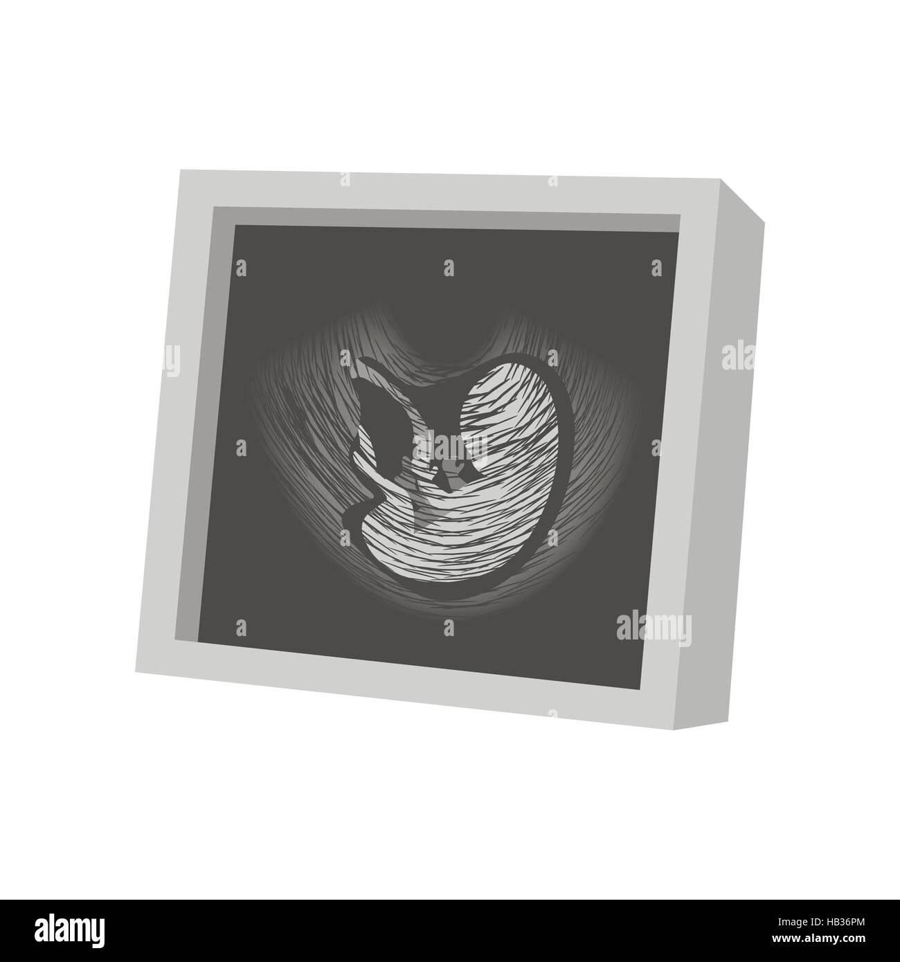 Ultrasound fetus cartoon icon Stock Vector Image & Art - Alamy