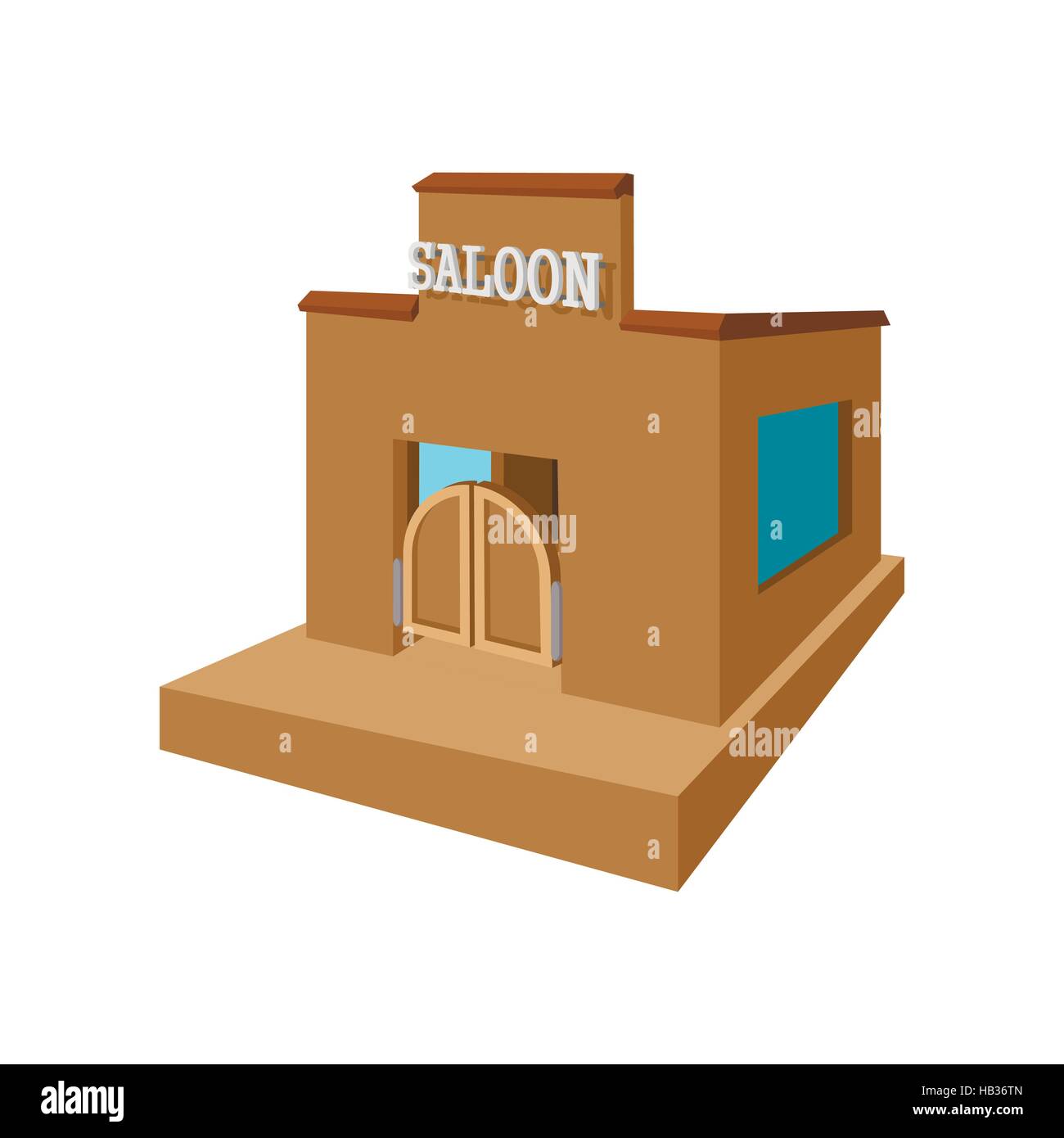 Western saloon cartoon icon Stock Vector Image & Art - Alamy