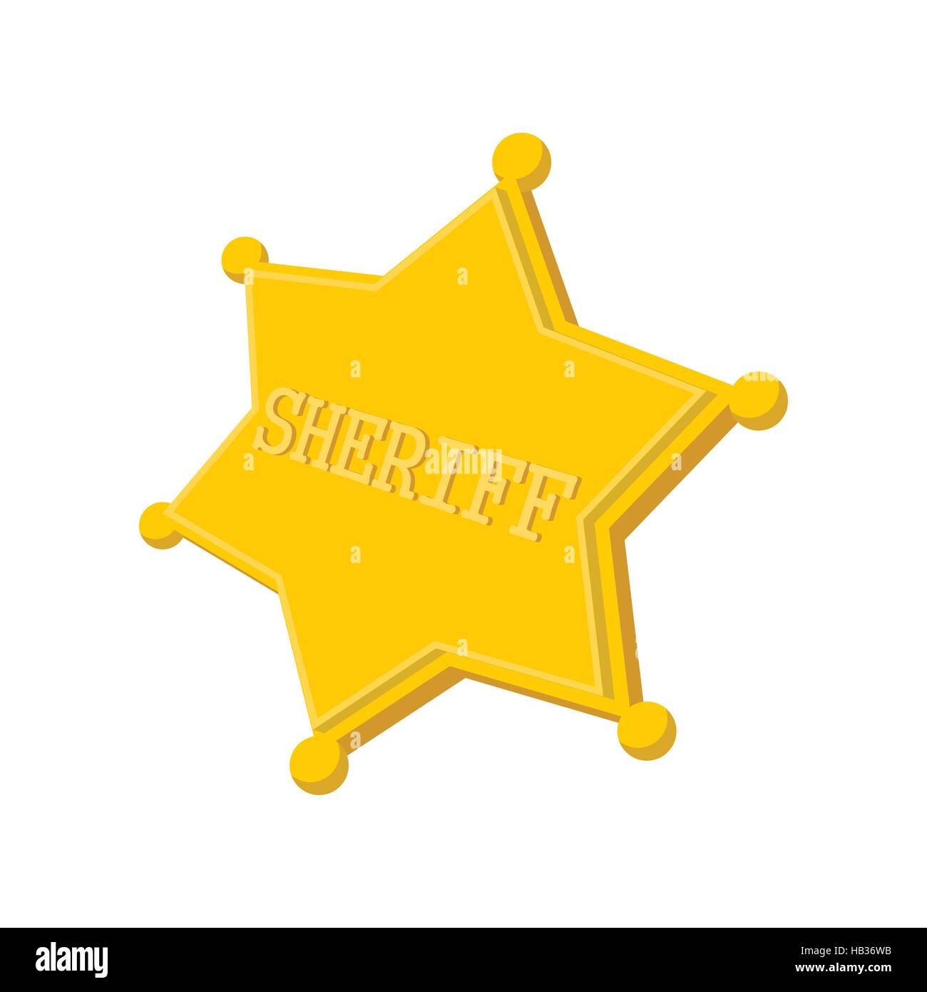 Sheriff star cartoon icon Stock Vector Image & Art - Alamy