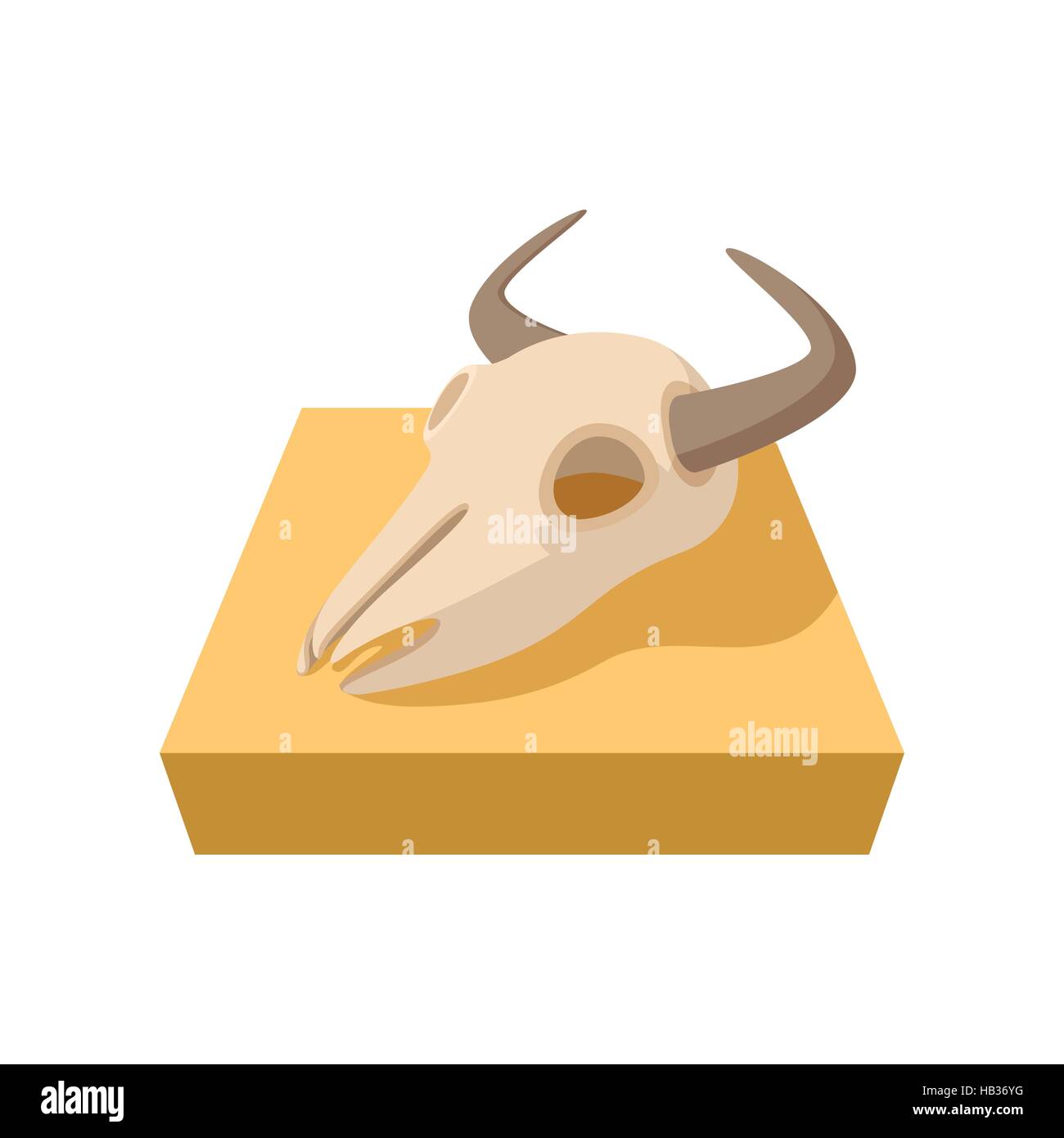 Buffalo skull cartoon icon Stock Vector Image & Art - Alamy