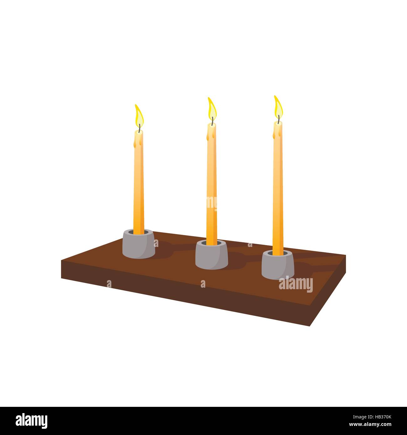 Candles cartoon set Stock Vector Image & Art - Alamy