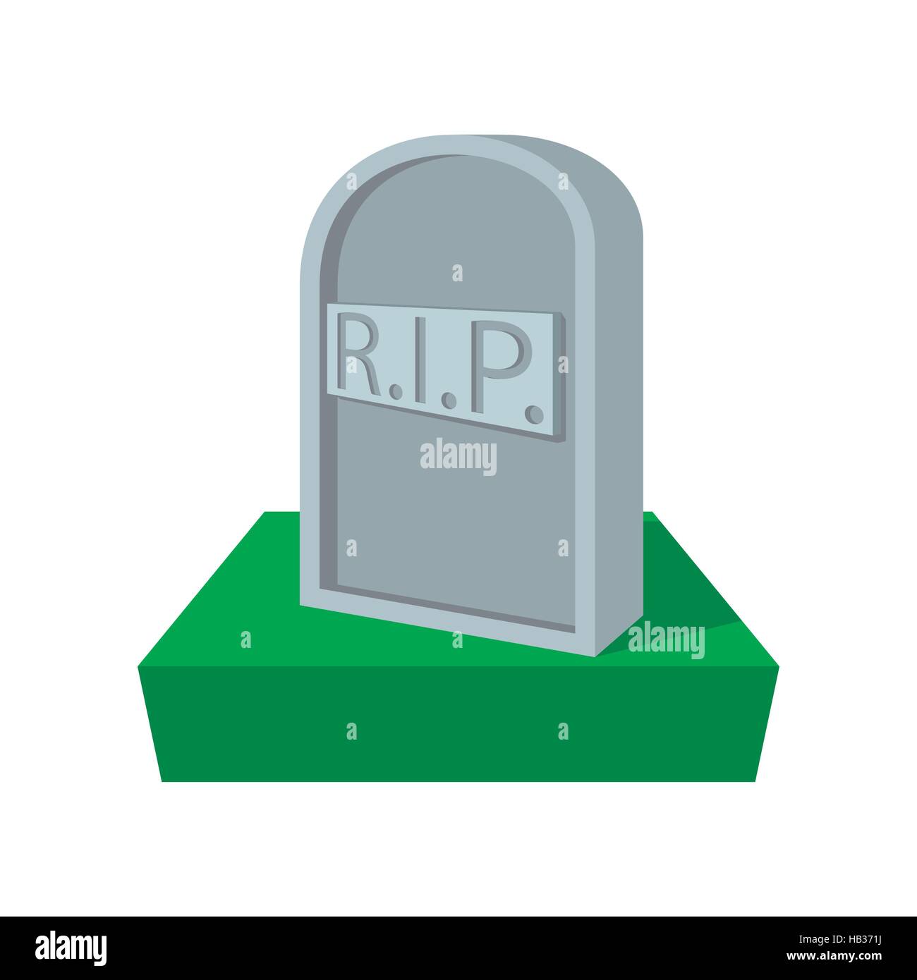 Tombstone with RIP cartoon icon Stock Vector Image & Art - Alamy