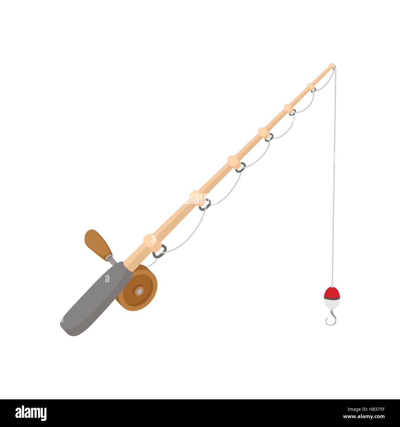 Fishing rod cartoon icon Stock Vector Image & Art - Alamy