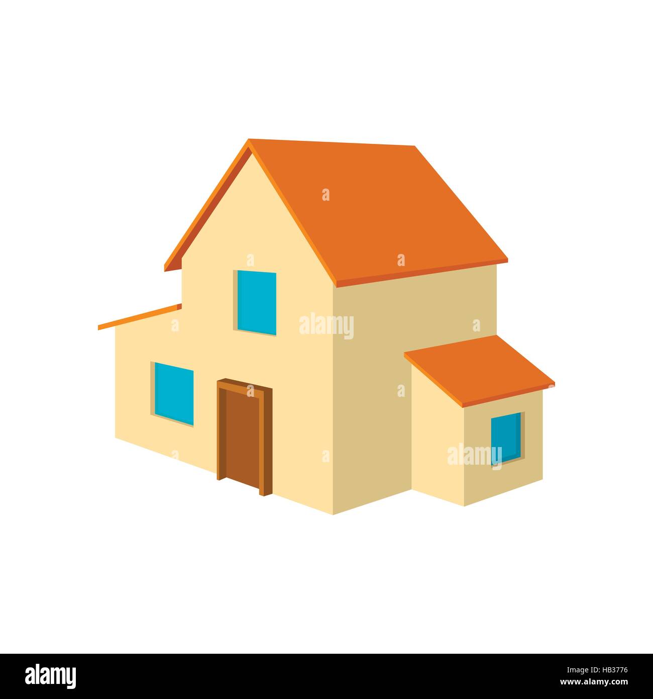 Two storey house icon icon cartoon hi-res stock photography and images ...