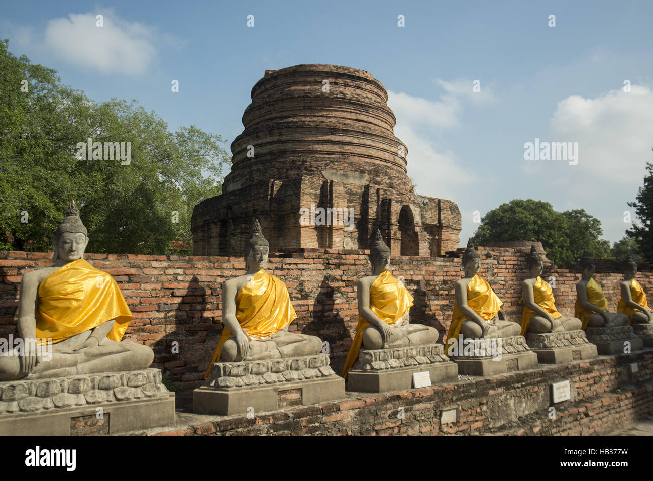 ASIA THAILAND AYUTHAYA WAT YAI CHAI MONGKHON Stock Photo - Alamy