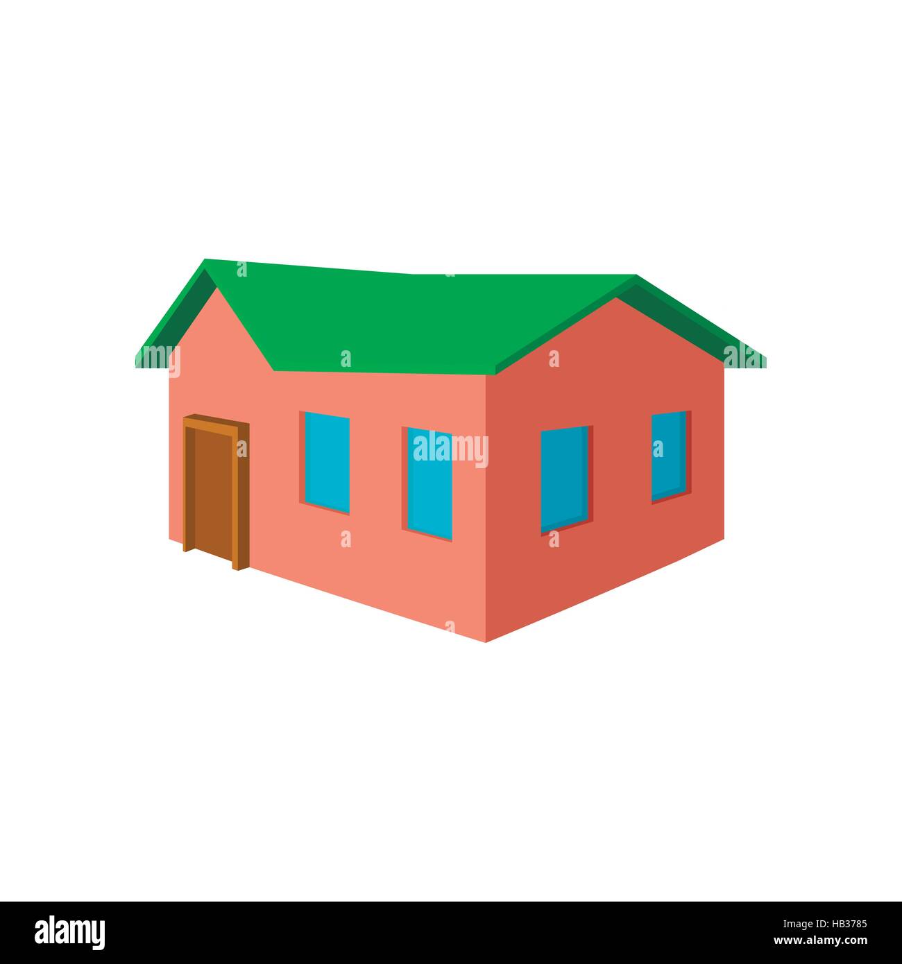 Traditional small village red Stock Vector Images - Alamy