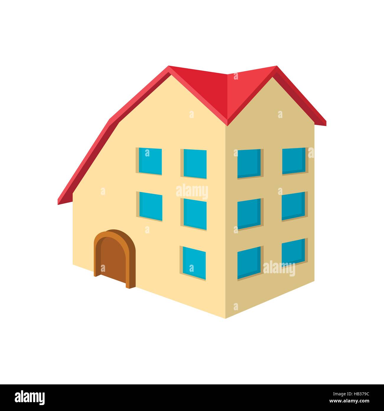 Three storey building Stock Vector Images - Alamy
