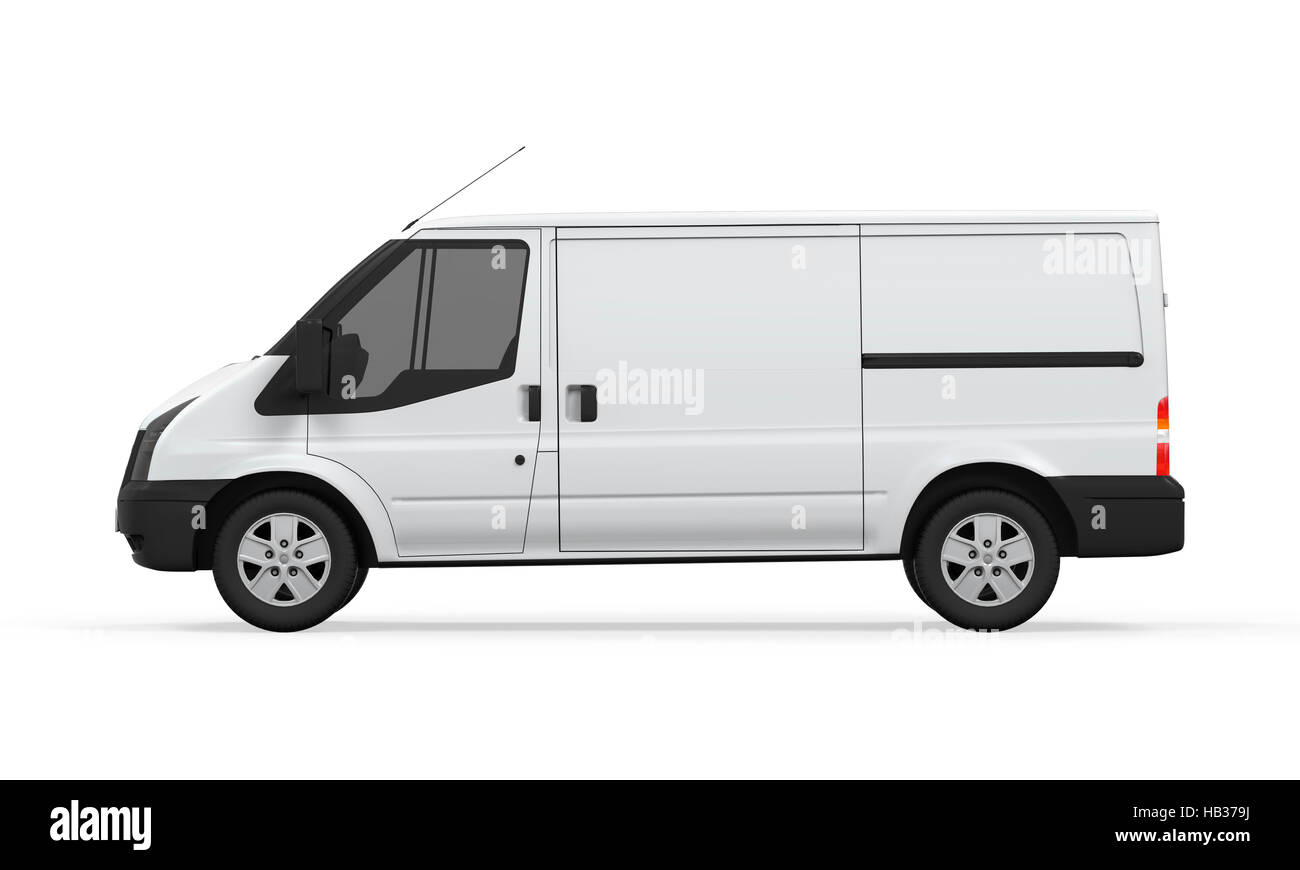 Delivery Van Isolated Stock Photo - Alamy