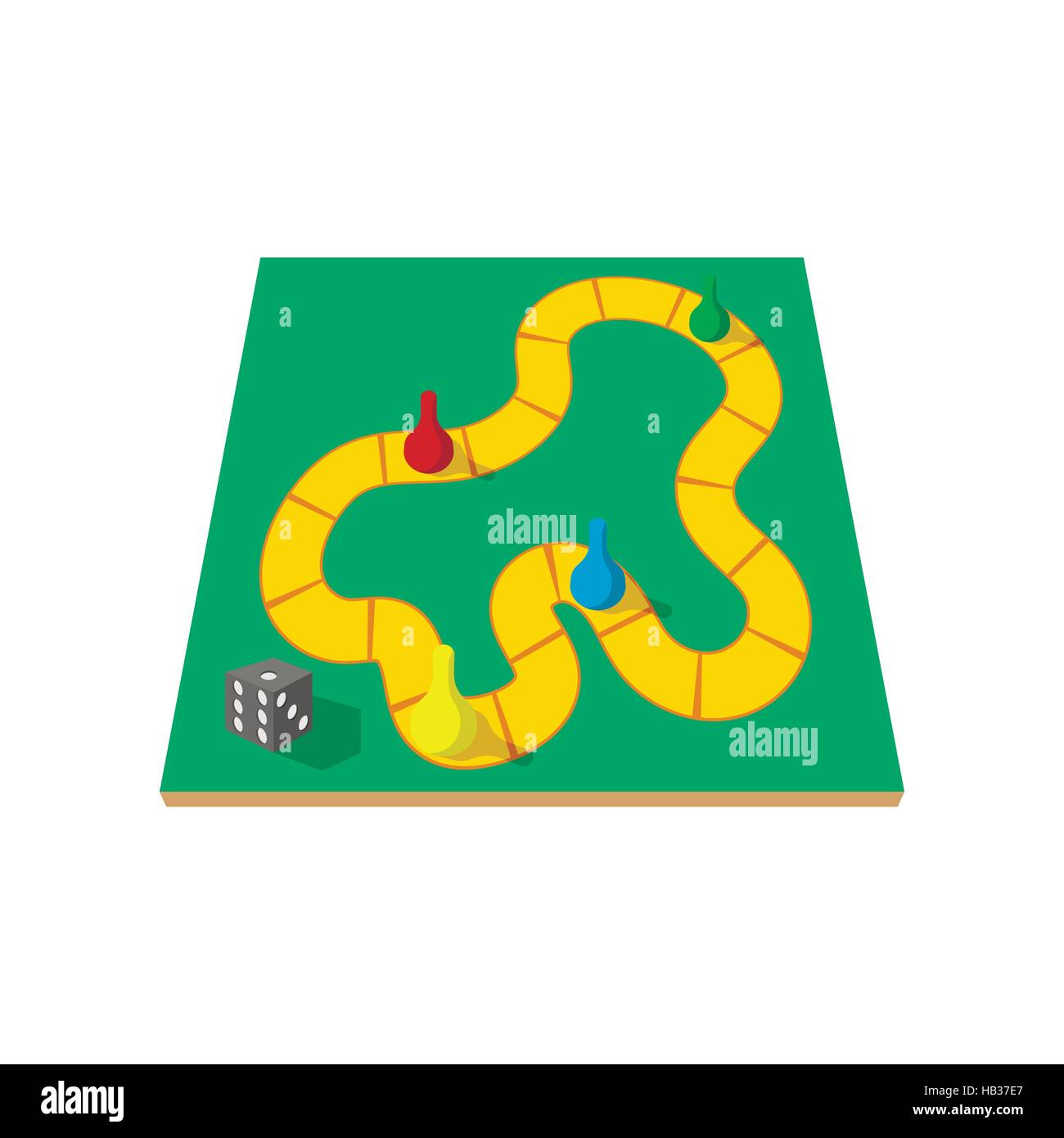Children board game with chips cartoon icon Stock Vector Image & Art ...