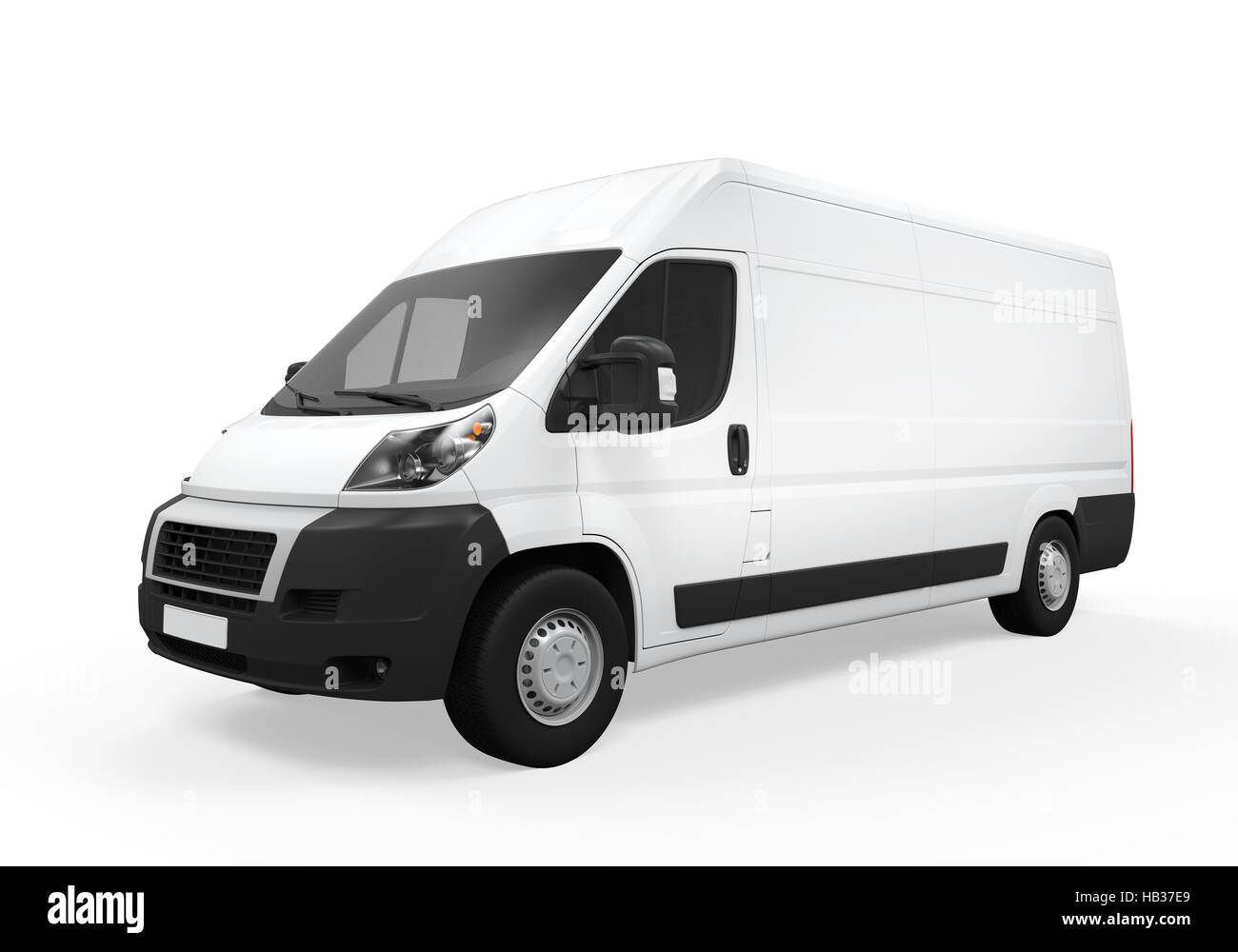 Delivery Van Isolated Stock Photo - Alamy