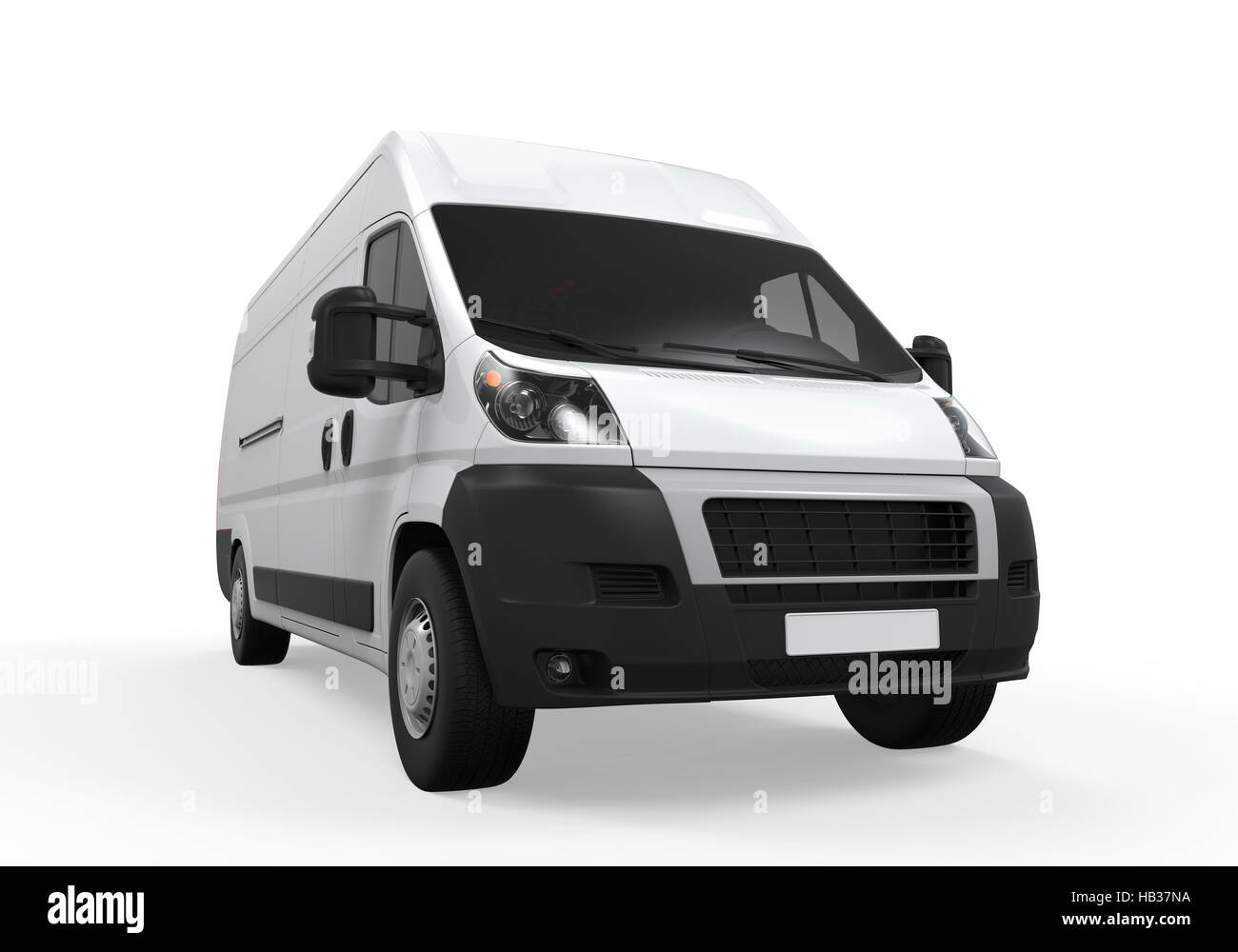 Delivery Van Isolated Stock Photo - Alamy