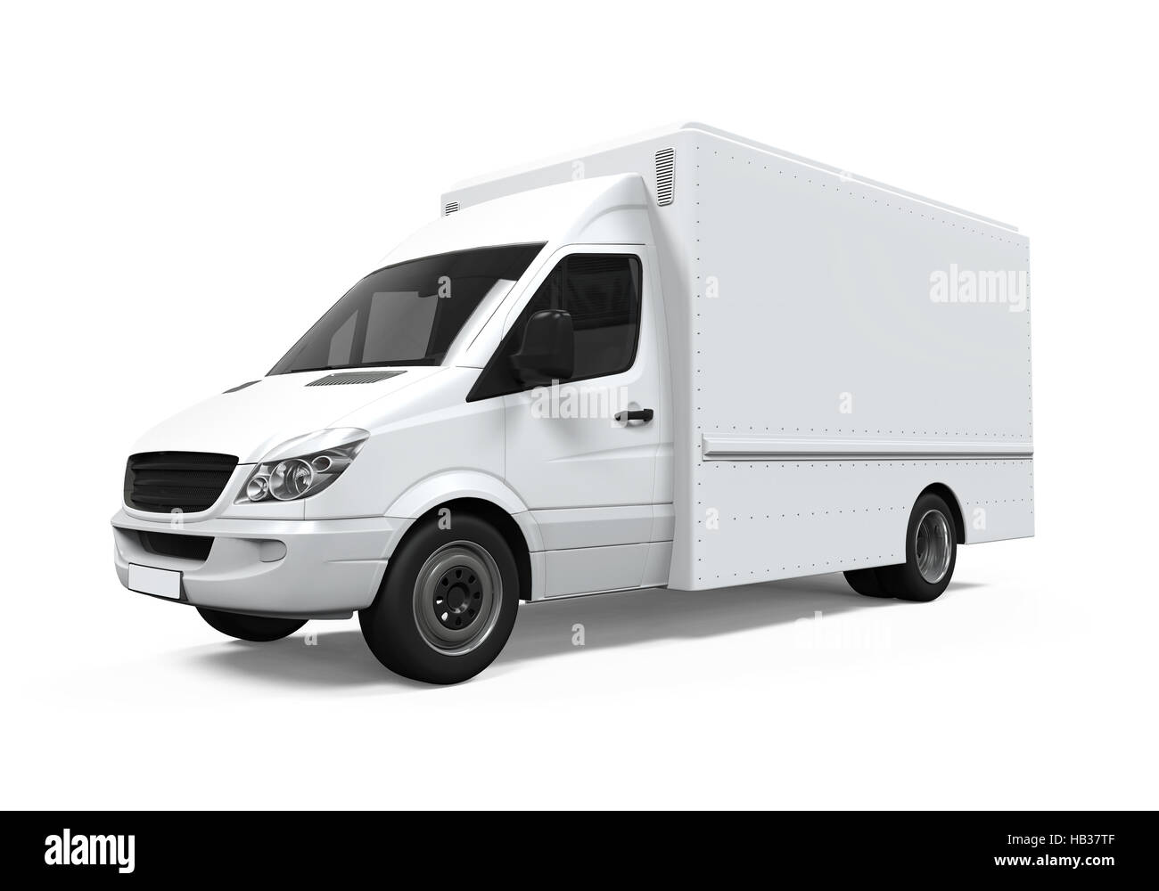 Delivery Van Isolated Stock Photo - Alamy