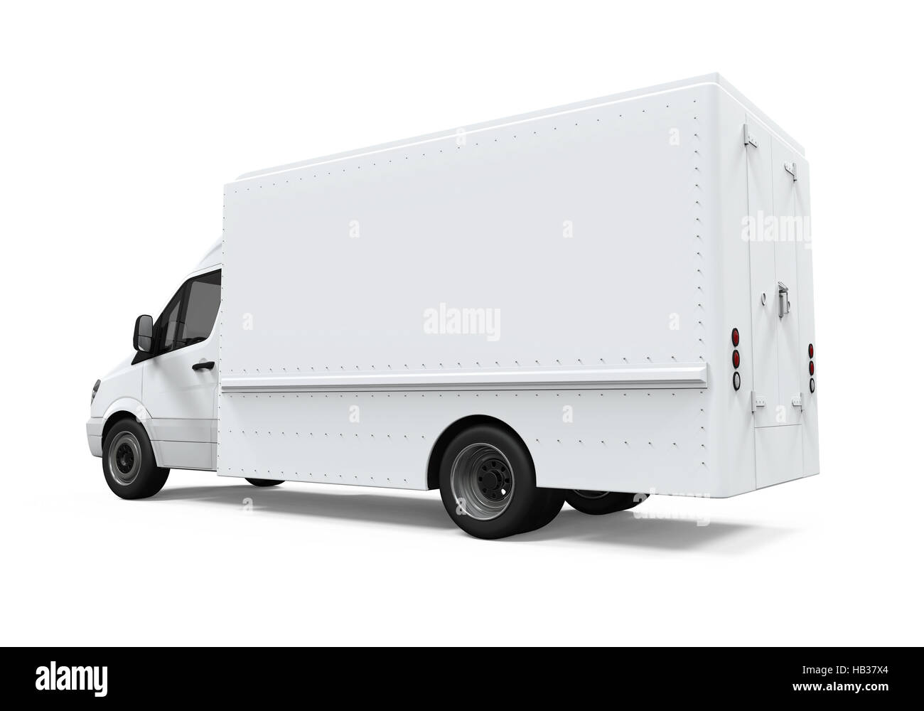 Delivery Van Isolated Stock Photo - Alamy