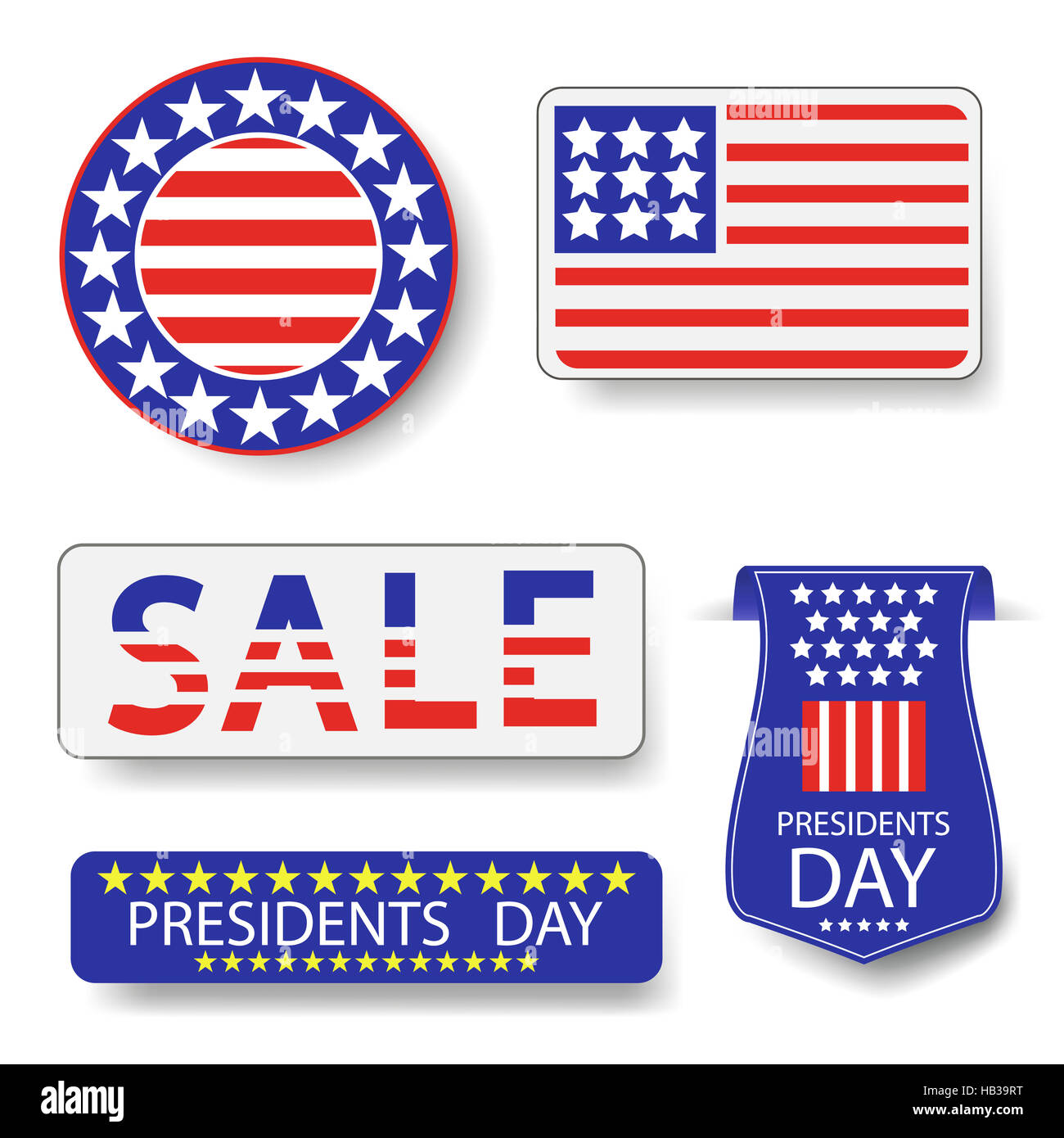 Presidents Day Icons Stock Photo - Alamy