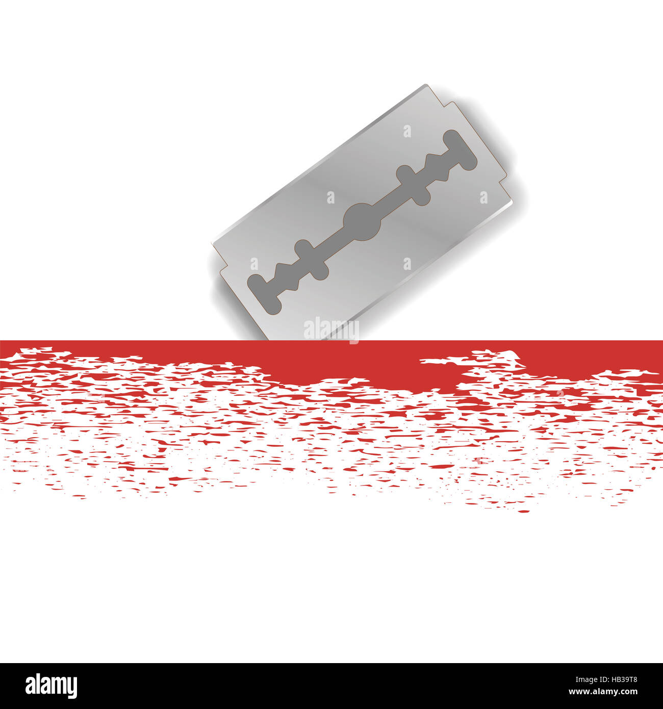 Metal Razor Blade Stock Photo - Alamy