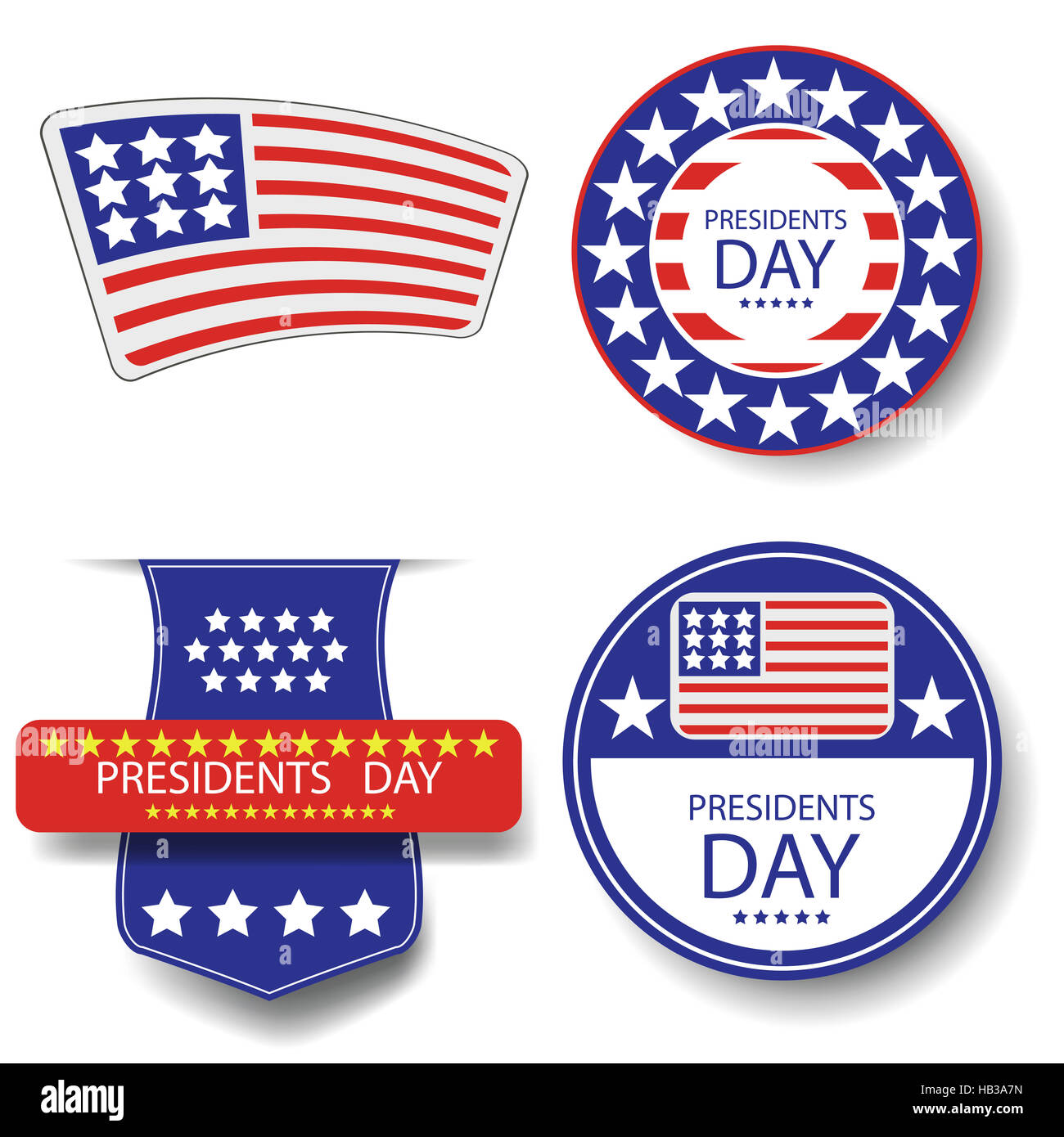 Presidents Day Icons Stock Photo - Alamy