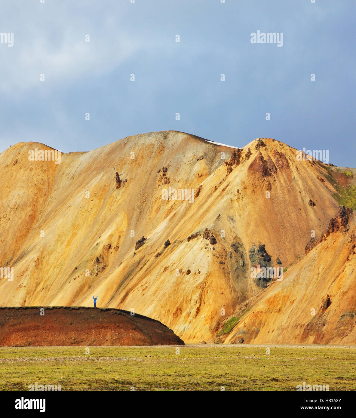 Pink National Park Landmannalaugar Stock Photo - Alamy