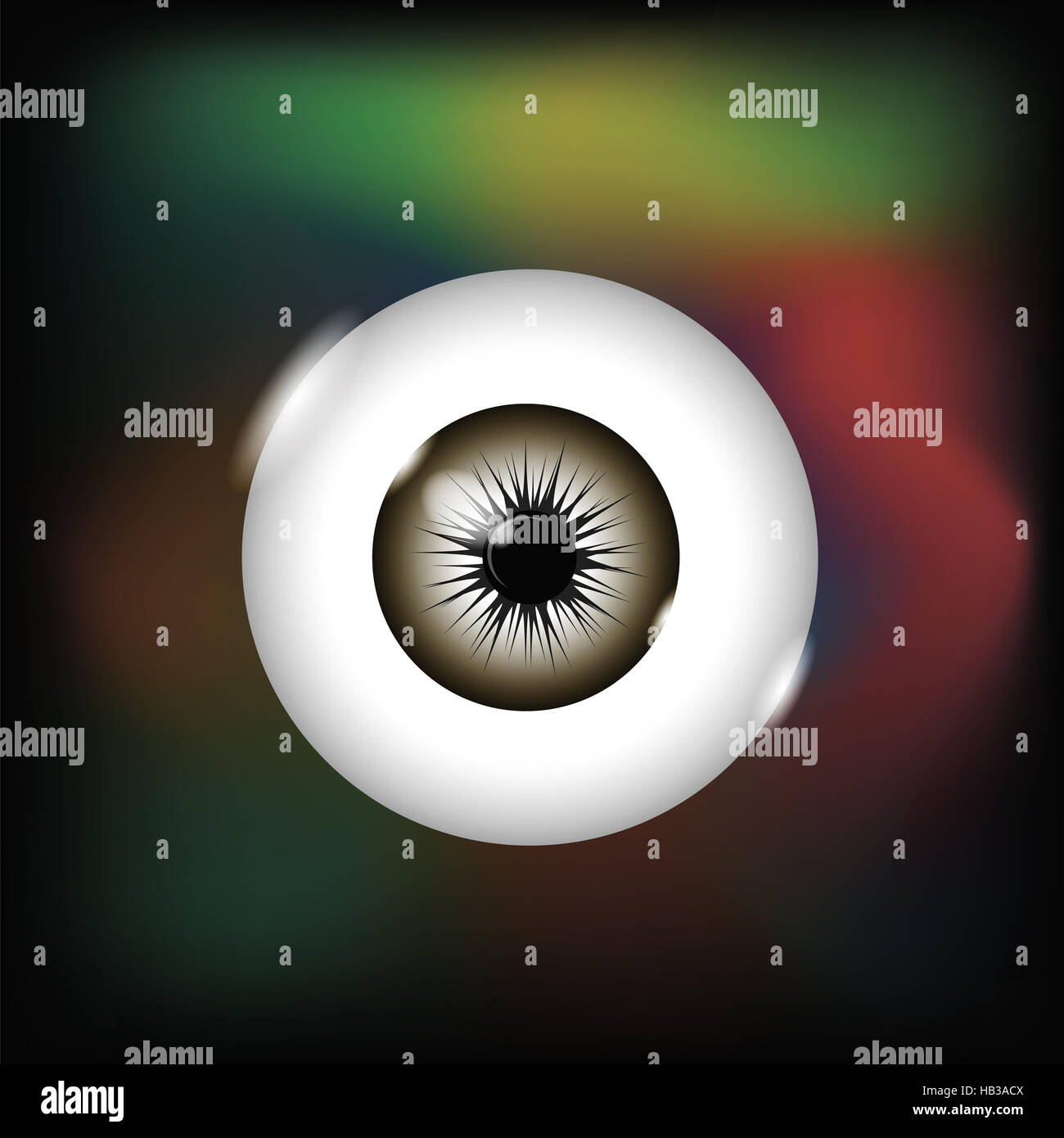 Vision Icon Isolated Stock Photo - Alamy