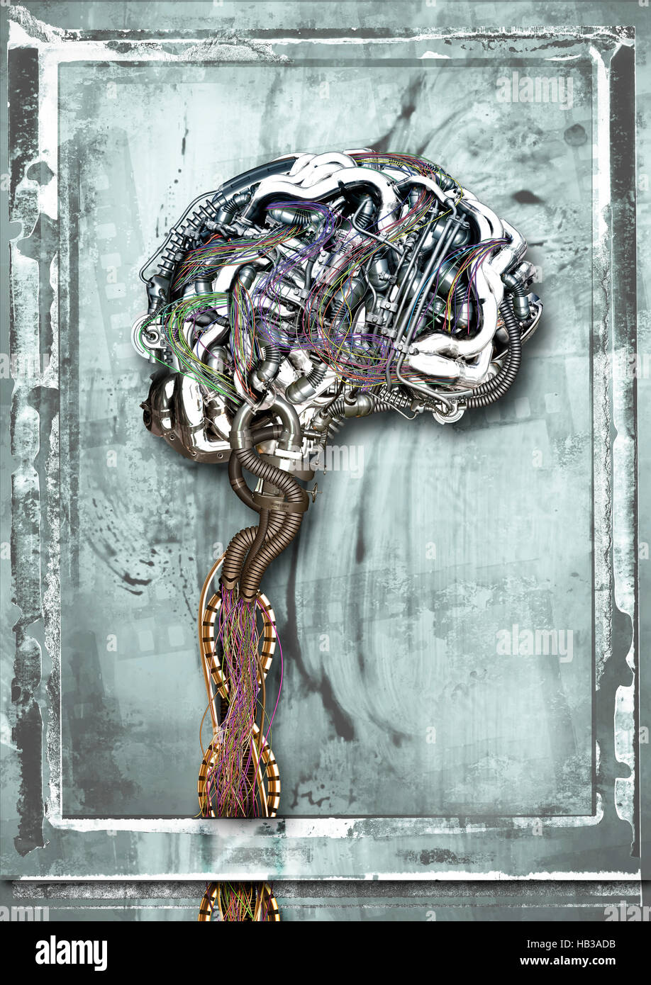 Electrical cable brain hi-res stock photography and images - Alamy